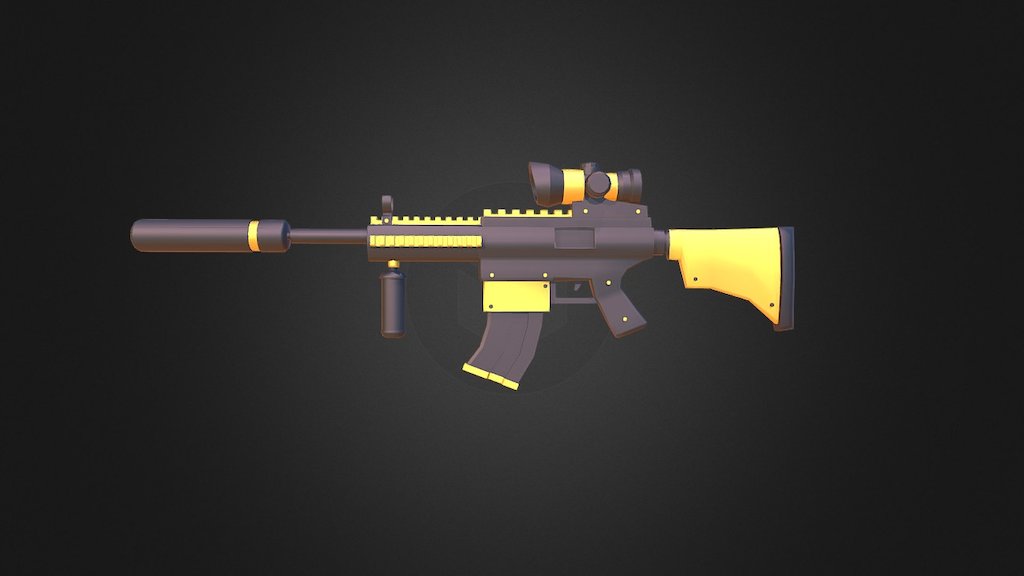 Rifle - 3D model by davidvanrijn [b24f898] - Sketchfab