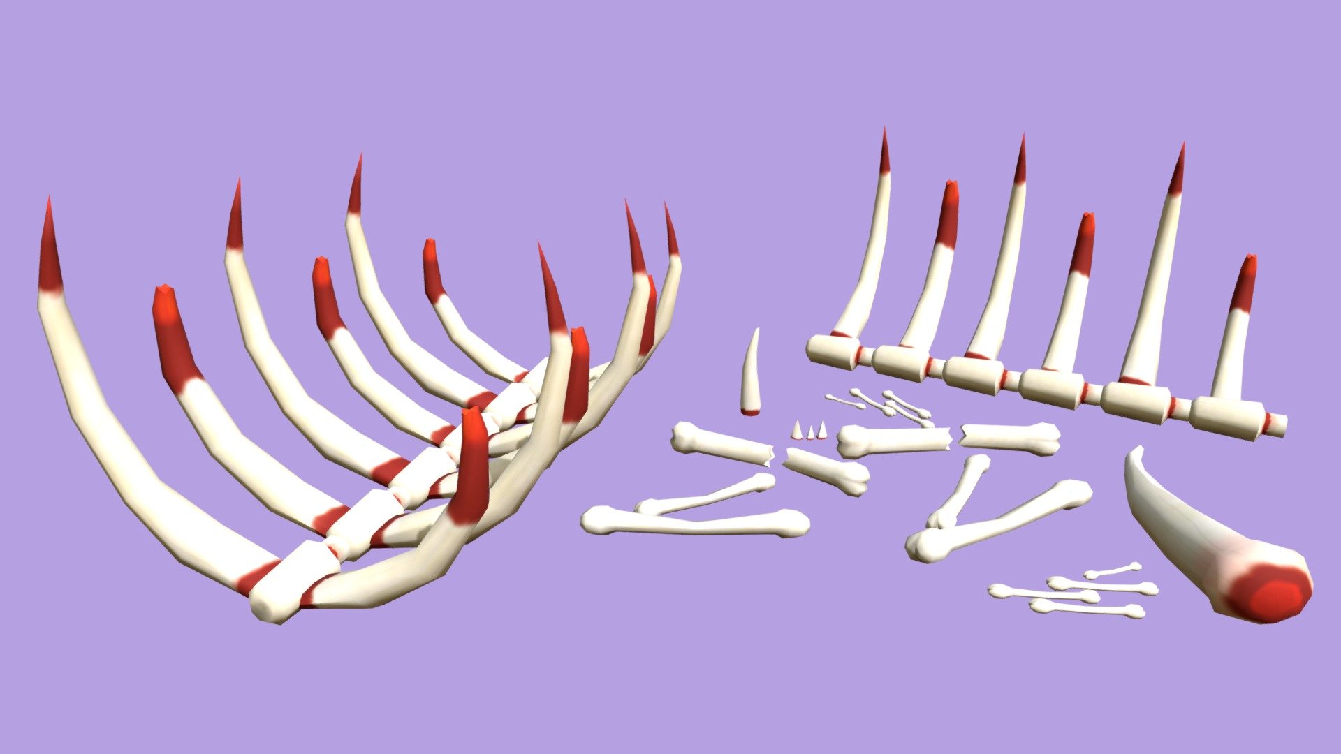 Bones low poly - Buy Royalty Free 3D model by NaVi 3D Artist (@3d ...