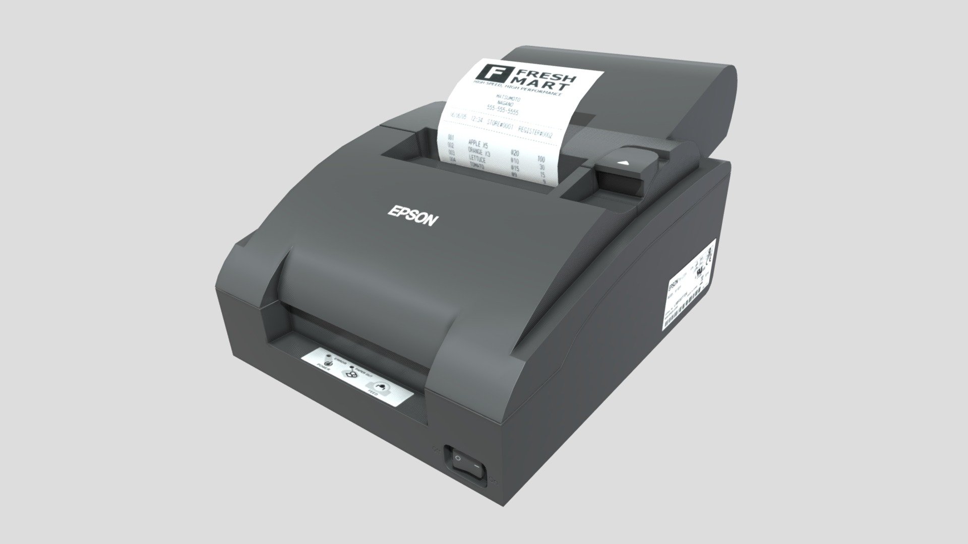 Printer Slip - Buy Royalty Free 3D model by ChakkitPP [b250dc4 ...