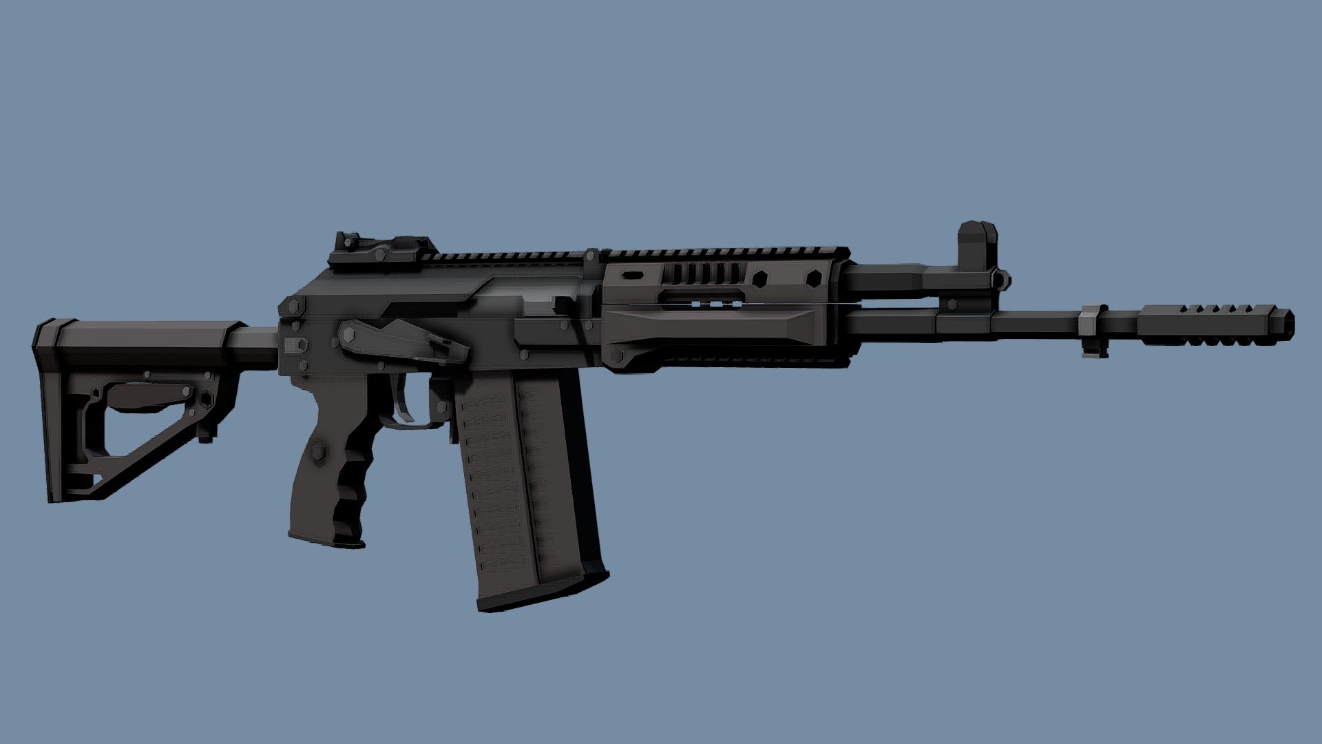 Low-Poly AK-308 - Download Free 3D model by TastyTony [b2538bf] - Sketchfab