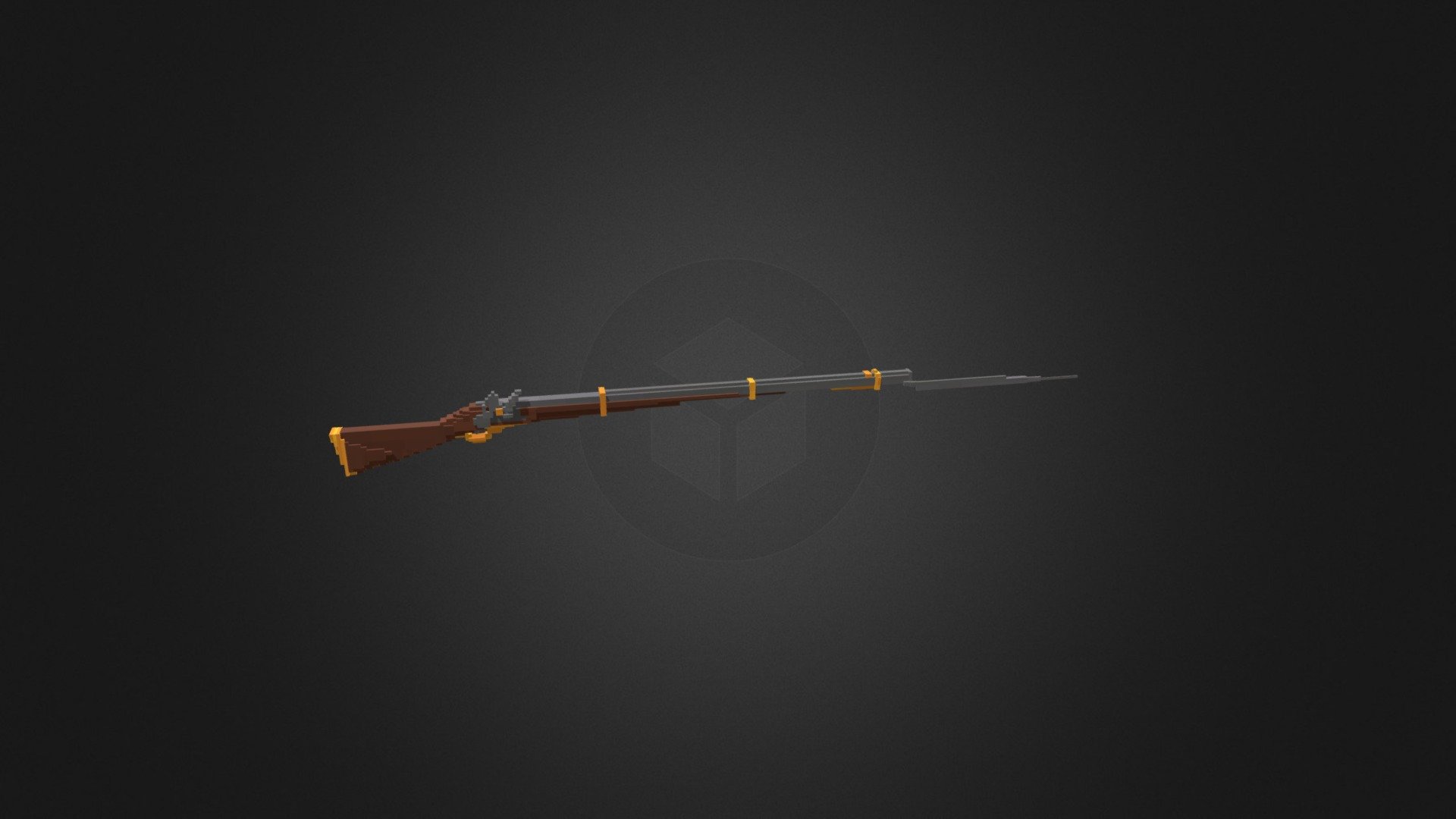 Musket - Voxel - 3D model by Silver (@Guimleu68) [b256fbf] - Sketchfab