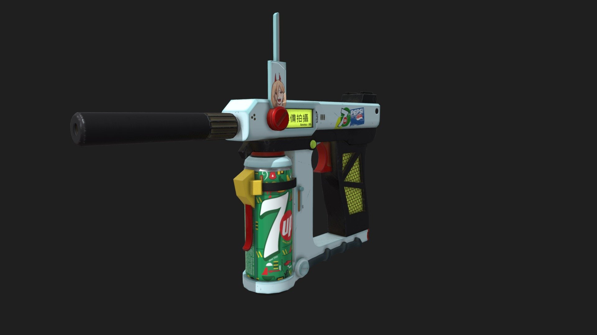 7Up Gun - Download Free 3D model by efforya [b2570bb] - Sketchfab