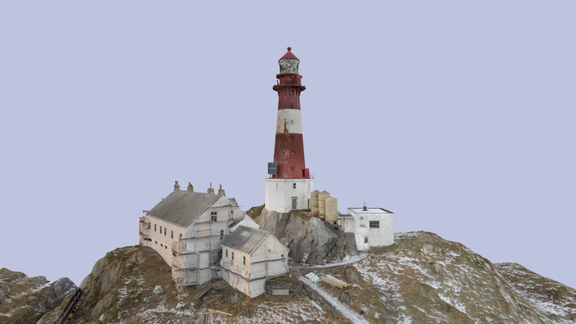 Ytterøyane fyr - 3D model by Kystverkmusea [b258138] - Sketchfab