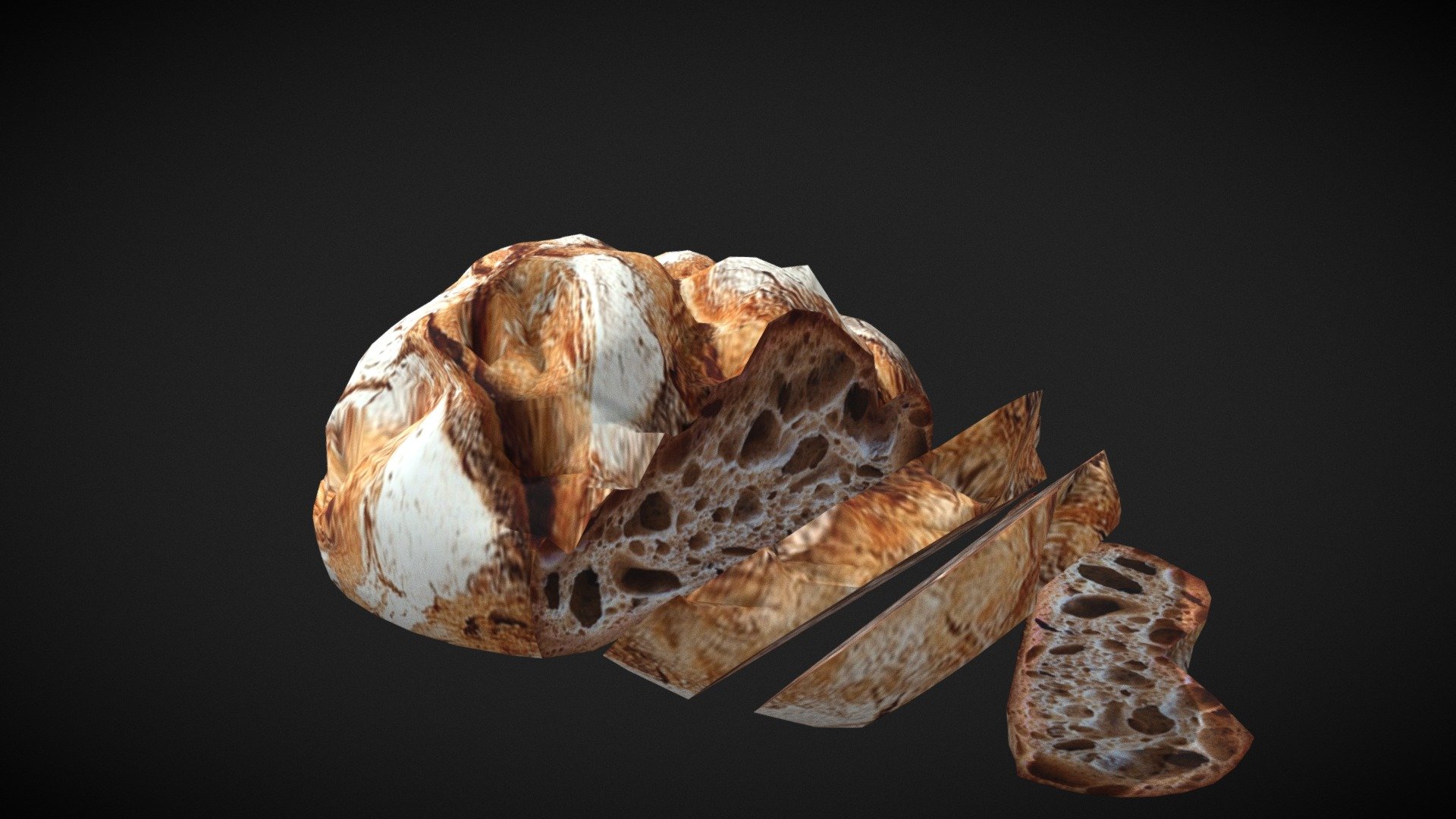 Bread - 3D model by Karolina K Bieńkowska (@KarolinaKBienkowska ...