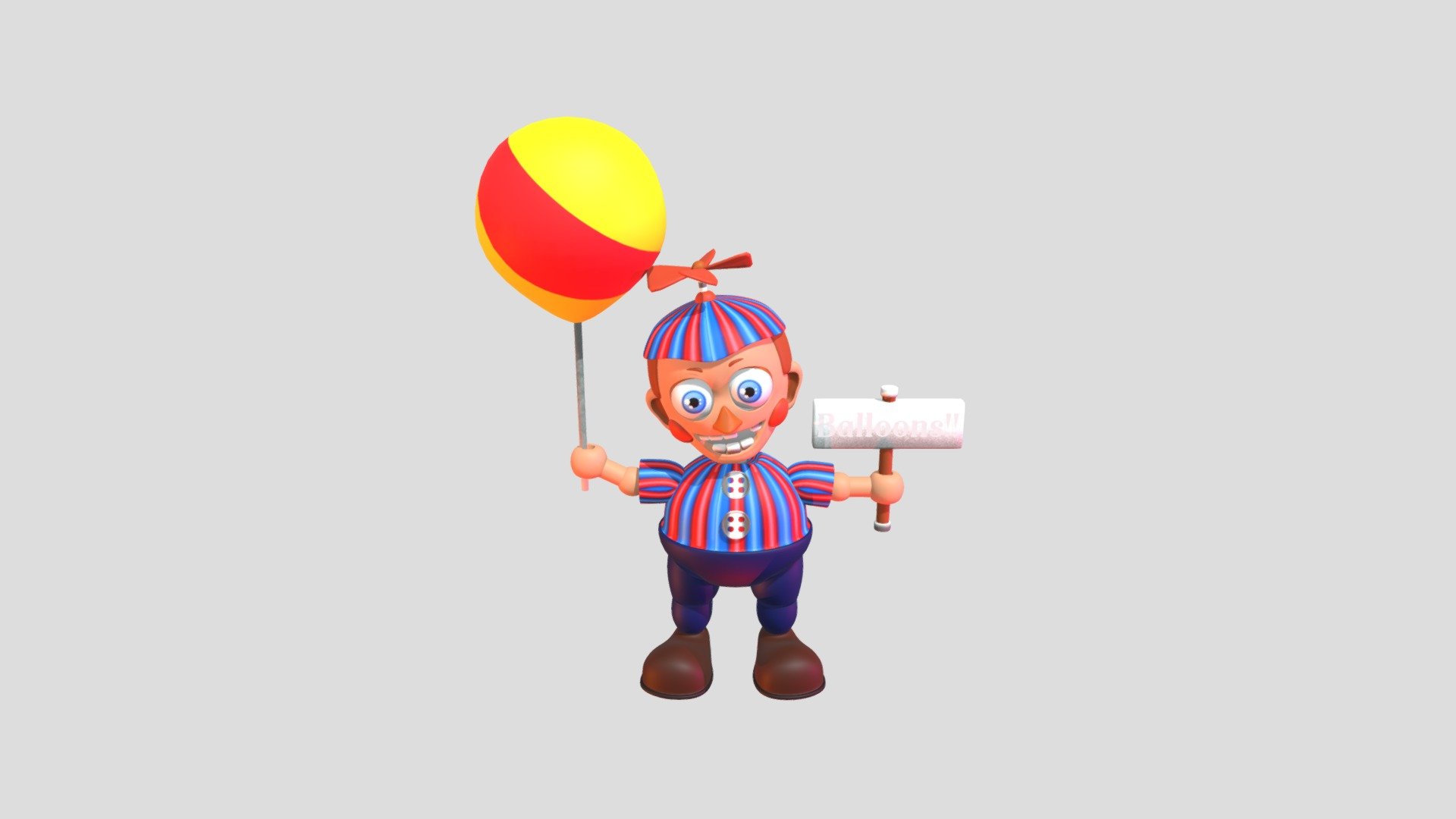 Ballon Boy V3 - Download Free 3D model by BillyBobP3D (@Lil_BigMac ...