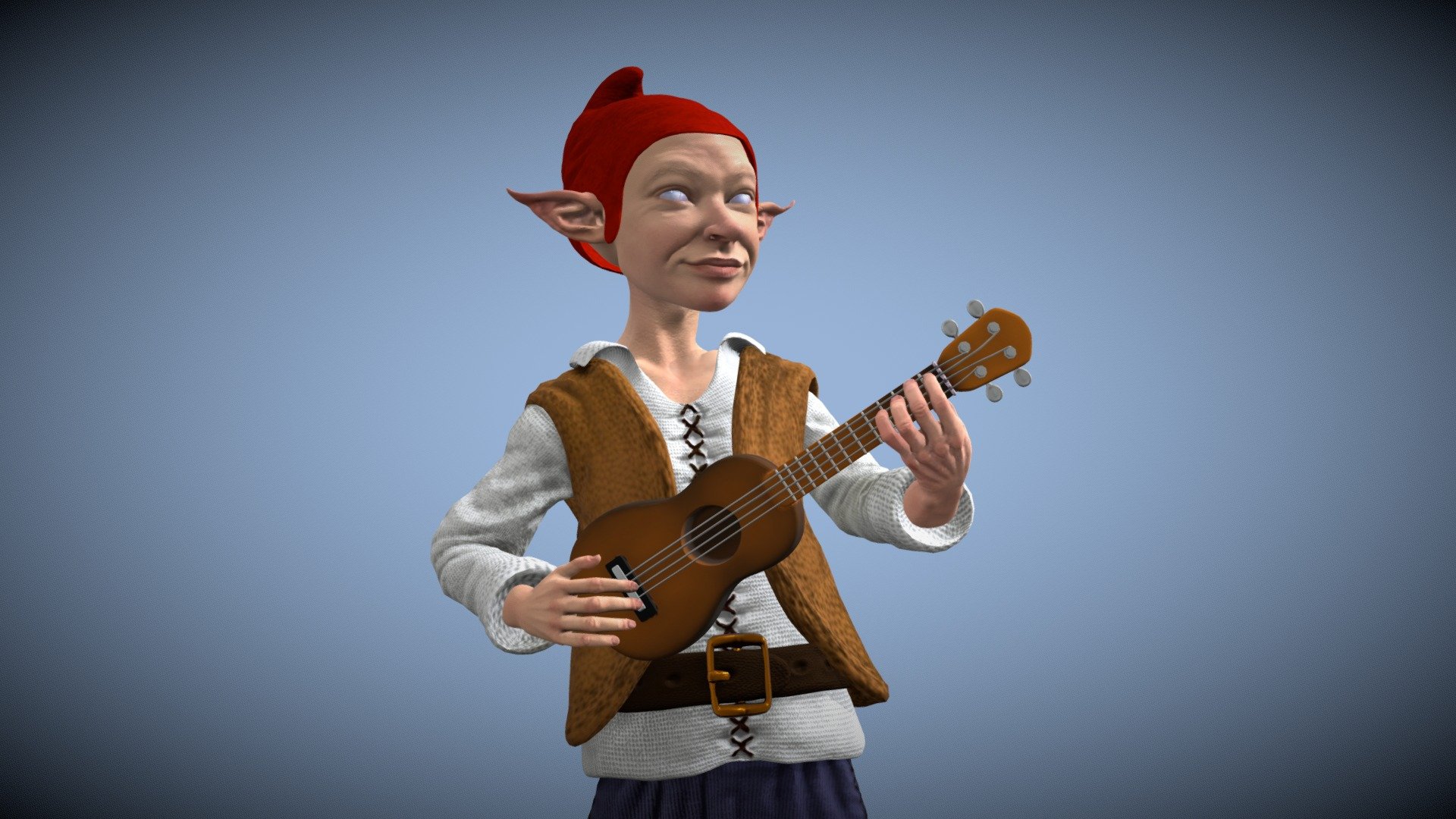 Gnome musician - Download Free 3D model by C.J..Goldman [b25aec0 ...