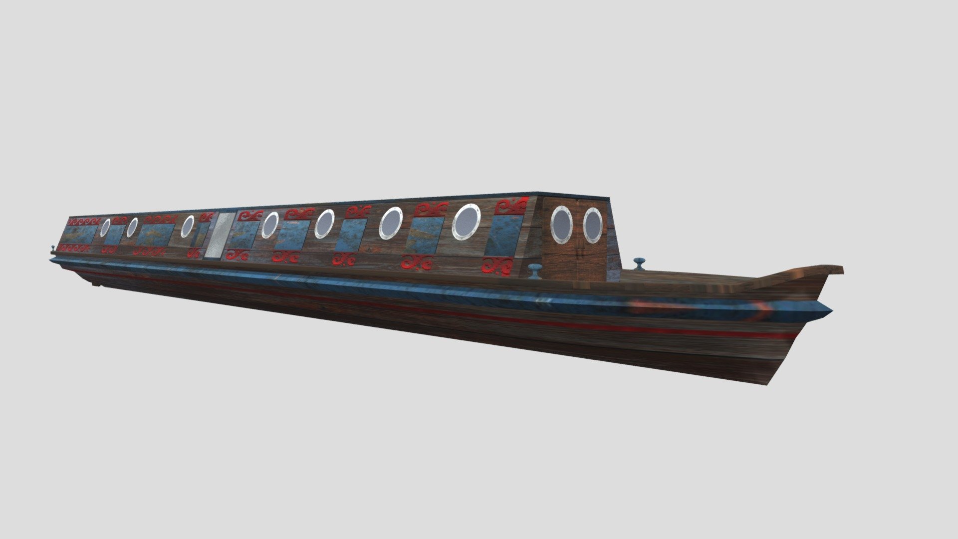 Narrowboat - Download Free 3D model by gogiart (@agt14032013) [b25b103 ...