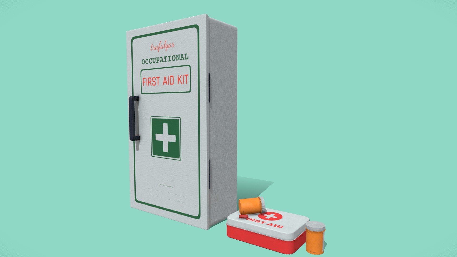 First aid kit (game ready - PBR ) - 3D model by Sawyer (@sawyer.gh ...