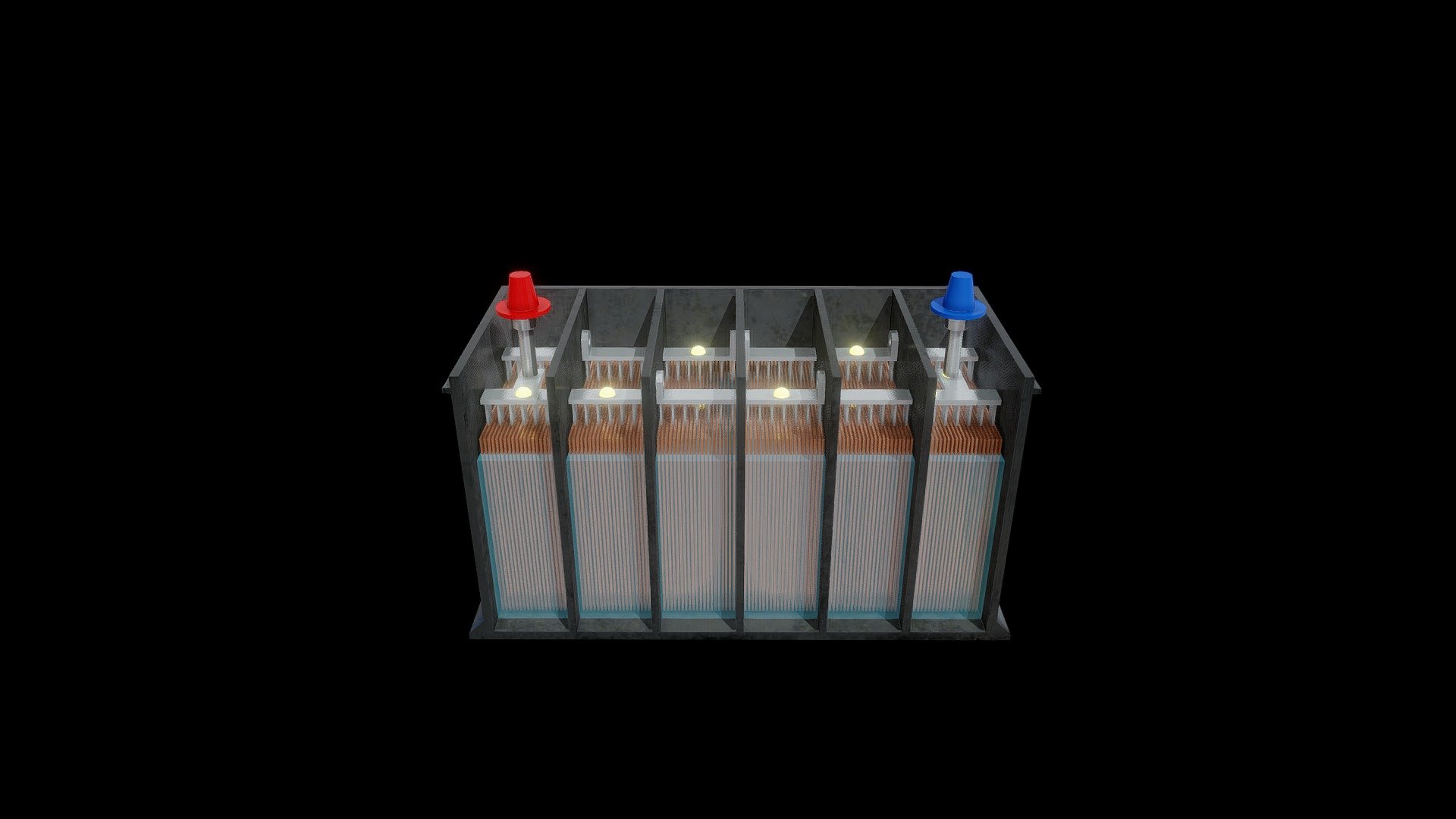 Lead Acid Battery Cross Section - 3D model by DigitalMediaLab [b25e348 ...
