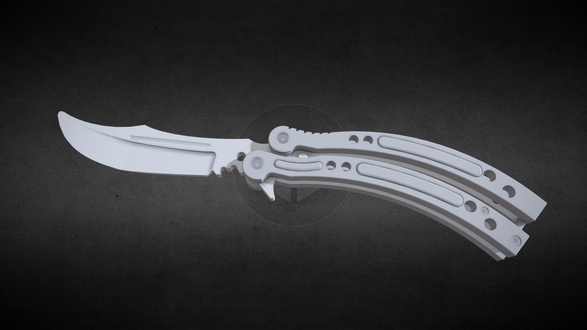 Butterfly knife - Download Free 3D model by 小明一米七 (@2251387929a ...