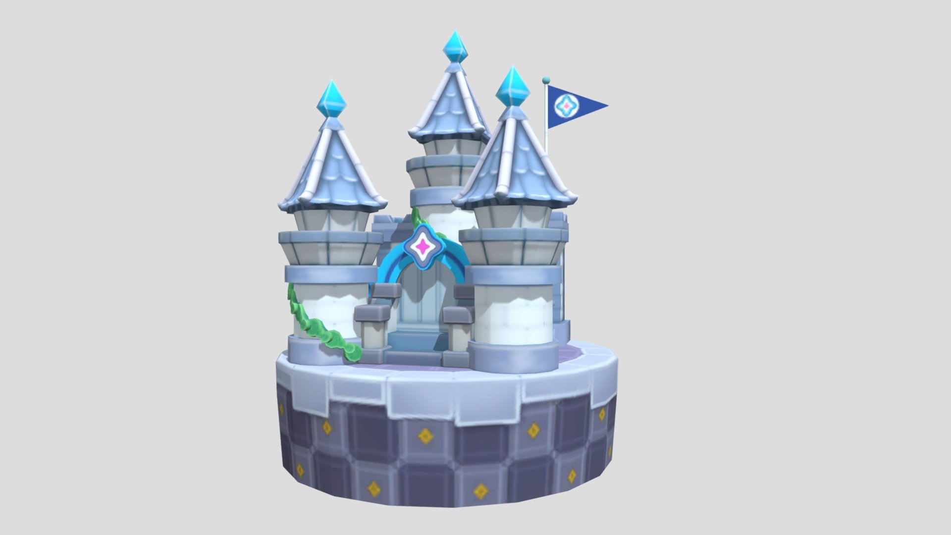 Mini Flower Castle - Super Mario Bros. Wonder - Download Free 3D model ...