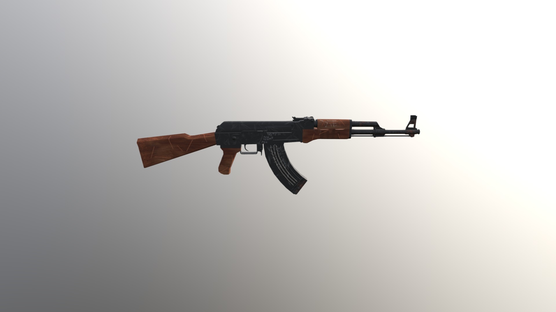 AK-47 Textured - 3D model by TatumWilbanks [b261f00] - Sketchfab