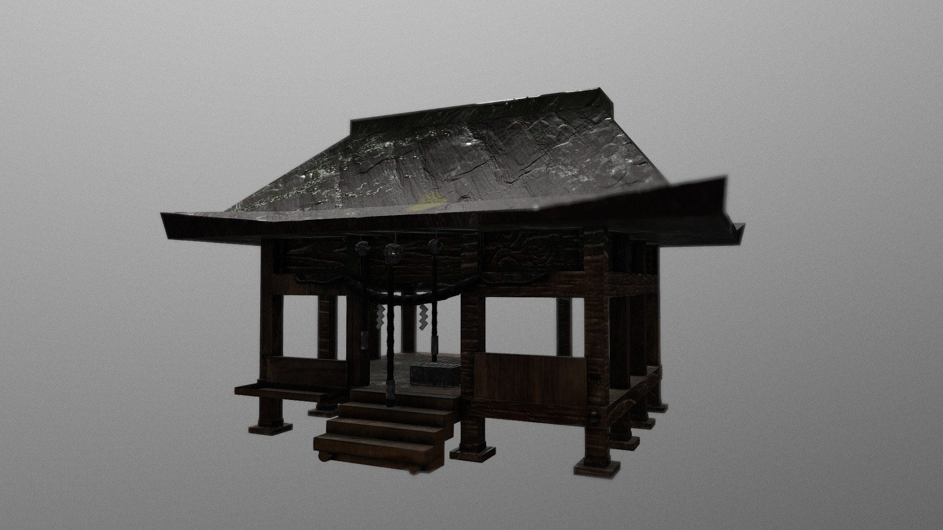 Shrine building abandoned (Haiden) - 3D model by Liam Lessells ...