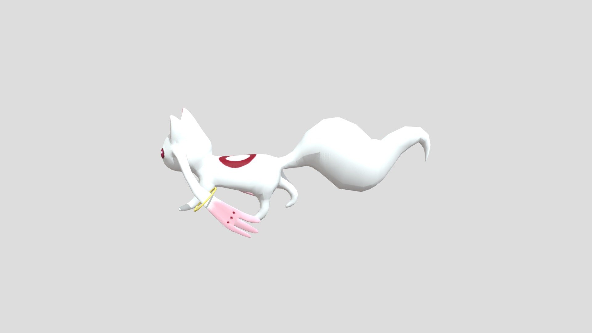 Kyubey by Clara Dias - 3D model by suricamingo [b2642c2] - Sketchfab