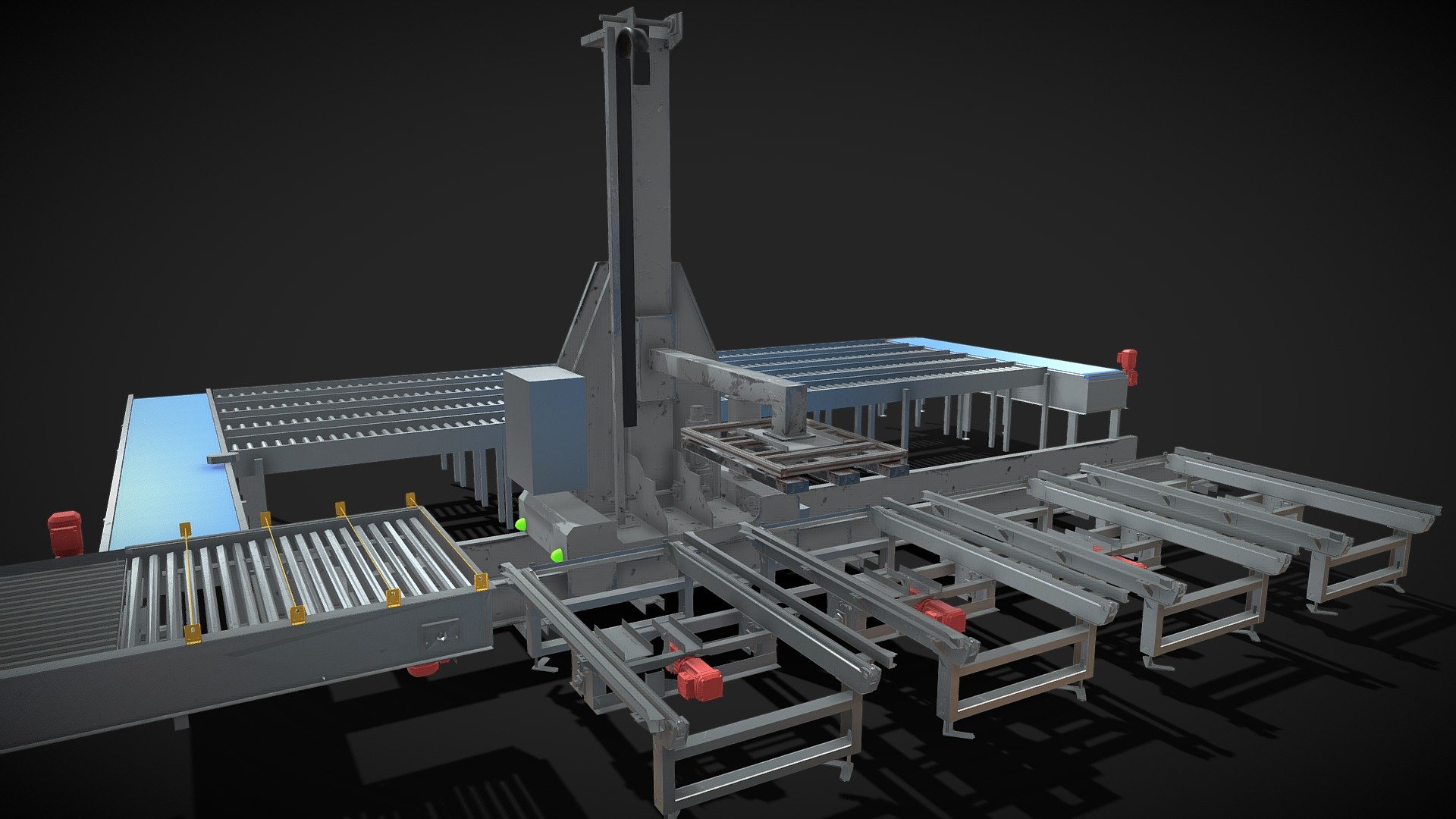 Gantry Palletiser - 3D model by LuminousGroup [b264417] - Sketchfab