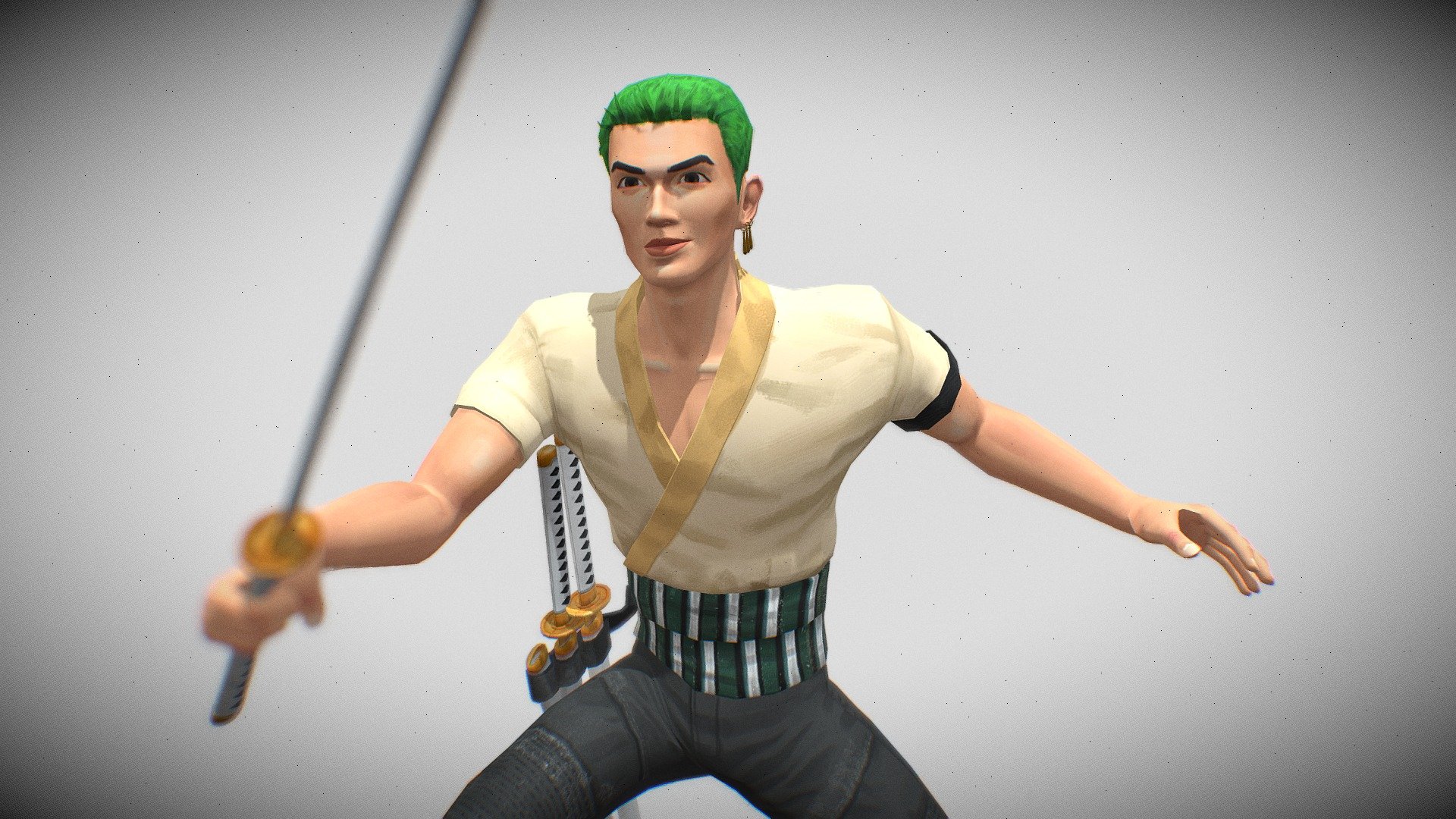 Zoro Netflix - 3D model by gerdanvirrey [b265924] - Sketchfab