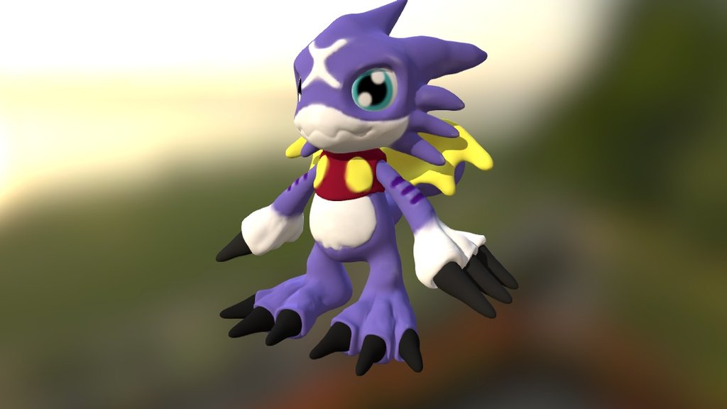 Gumdramon - Download Free 3D model by xeratdragons (@dragonights91 ...