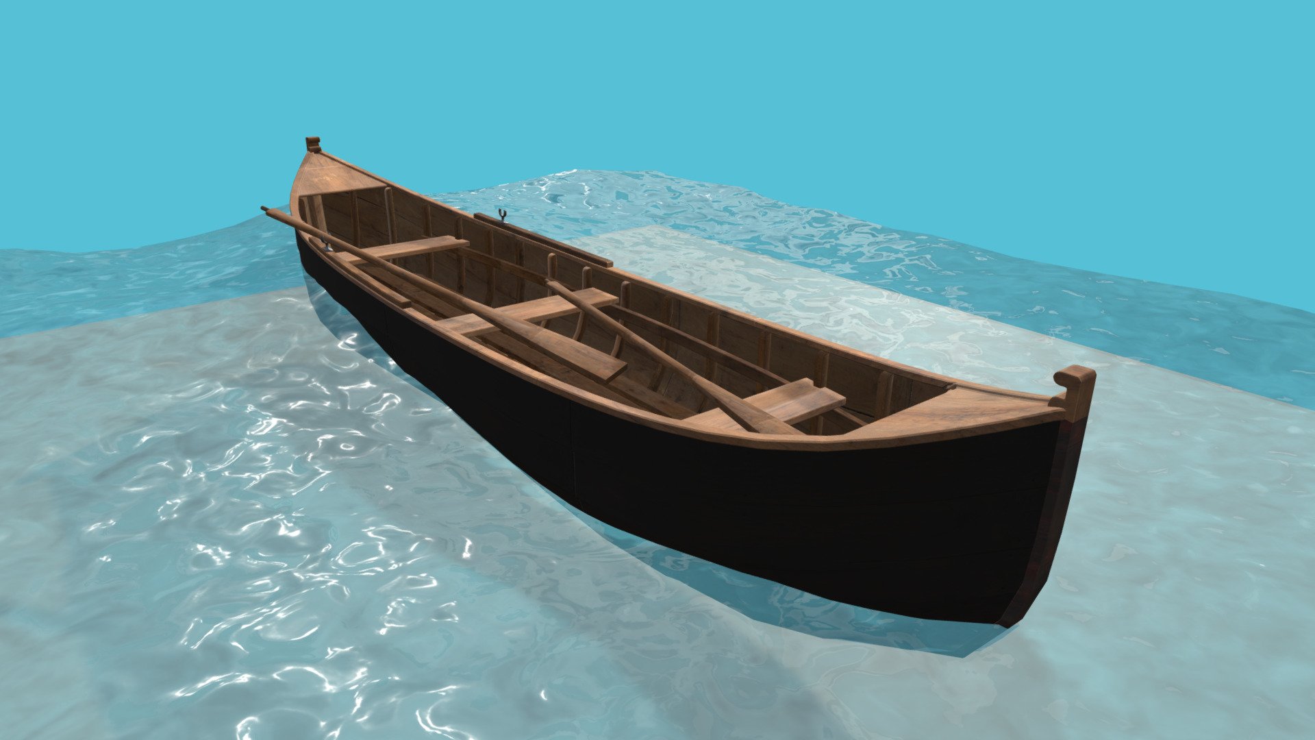 Wooden boat (Lotca) - Buy Royalty Free 3D model by mihais (@m1hais ...