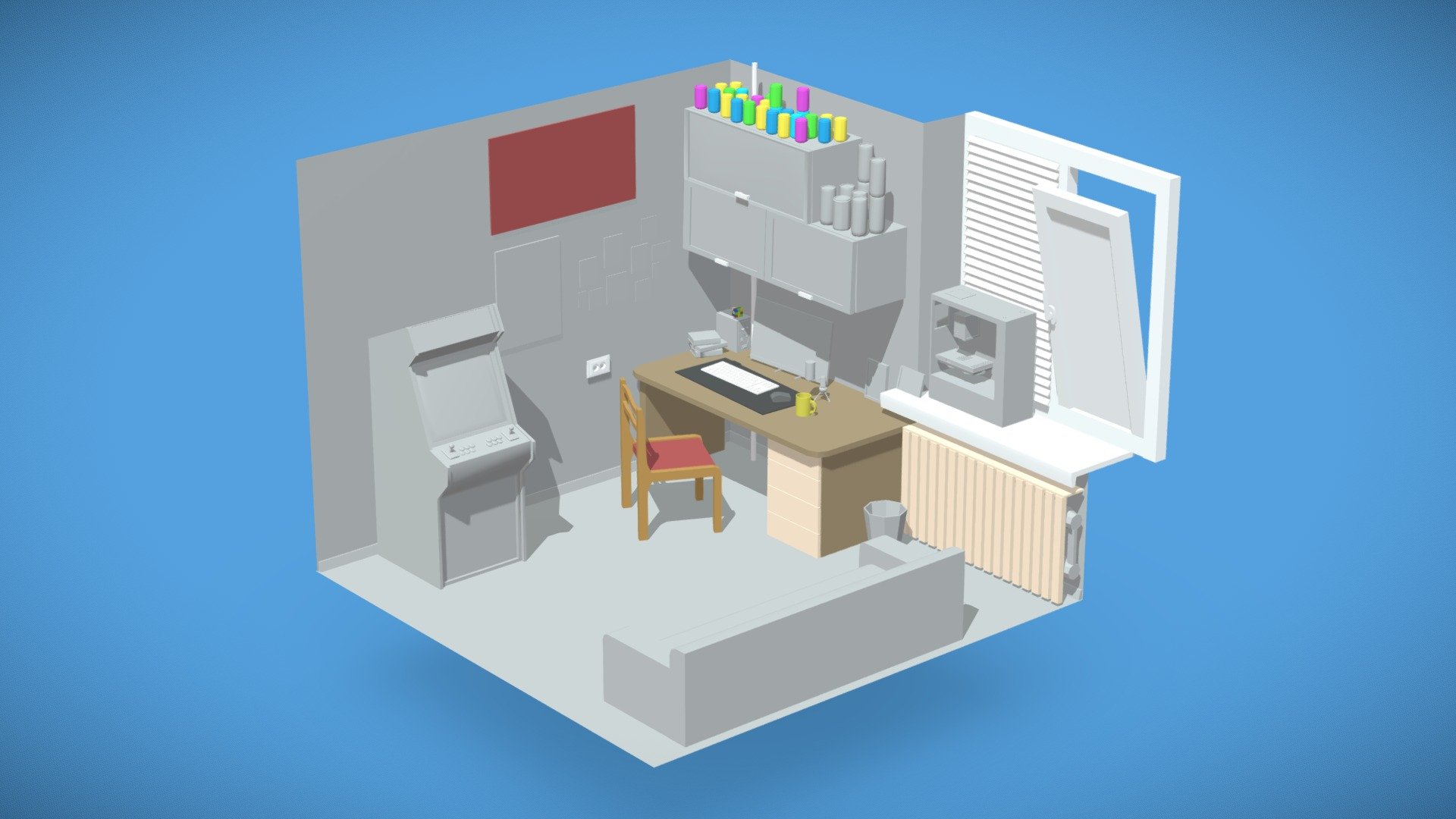 Room - Download Free 3D model by kirilonik [b268c02] - Sketchfab