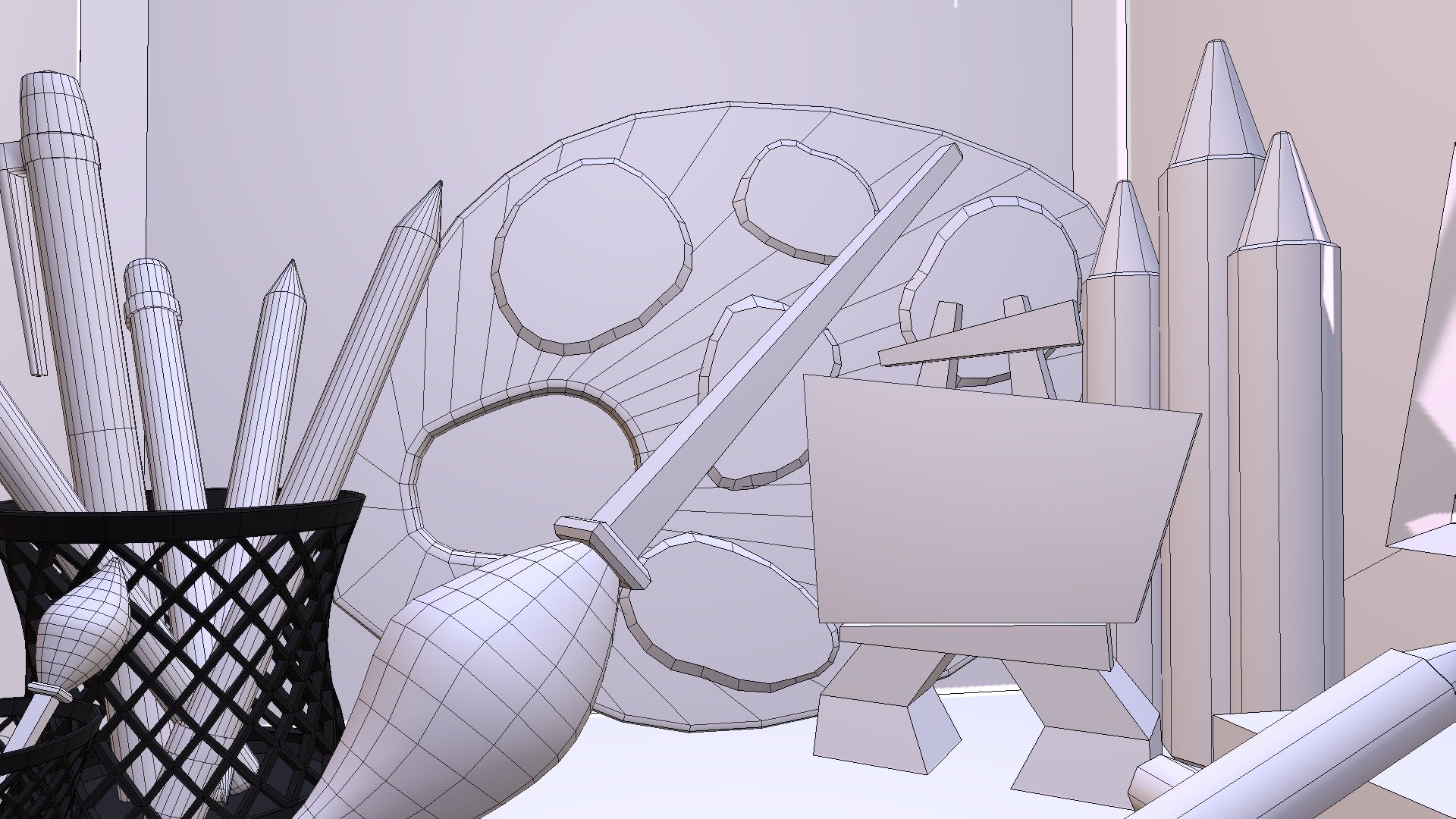 360 Art Room - 3D model by brownspringroll [b26966b] - Sketchfab