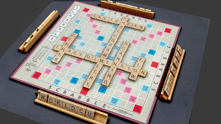 Scrabble 3D models - Sketchfab