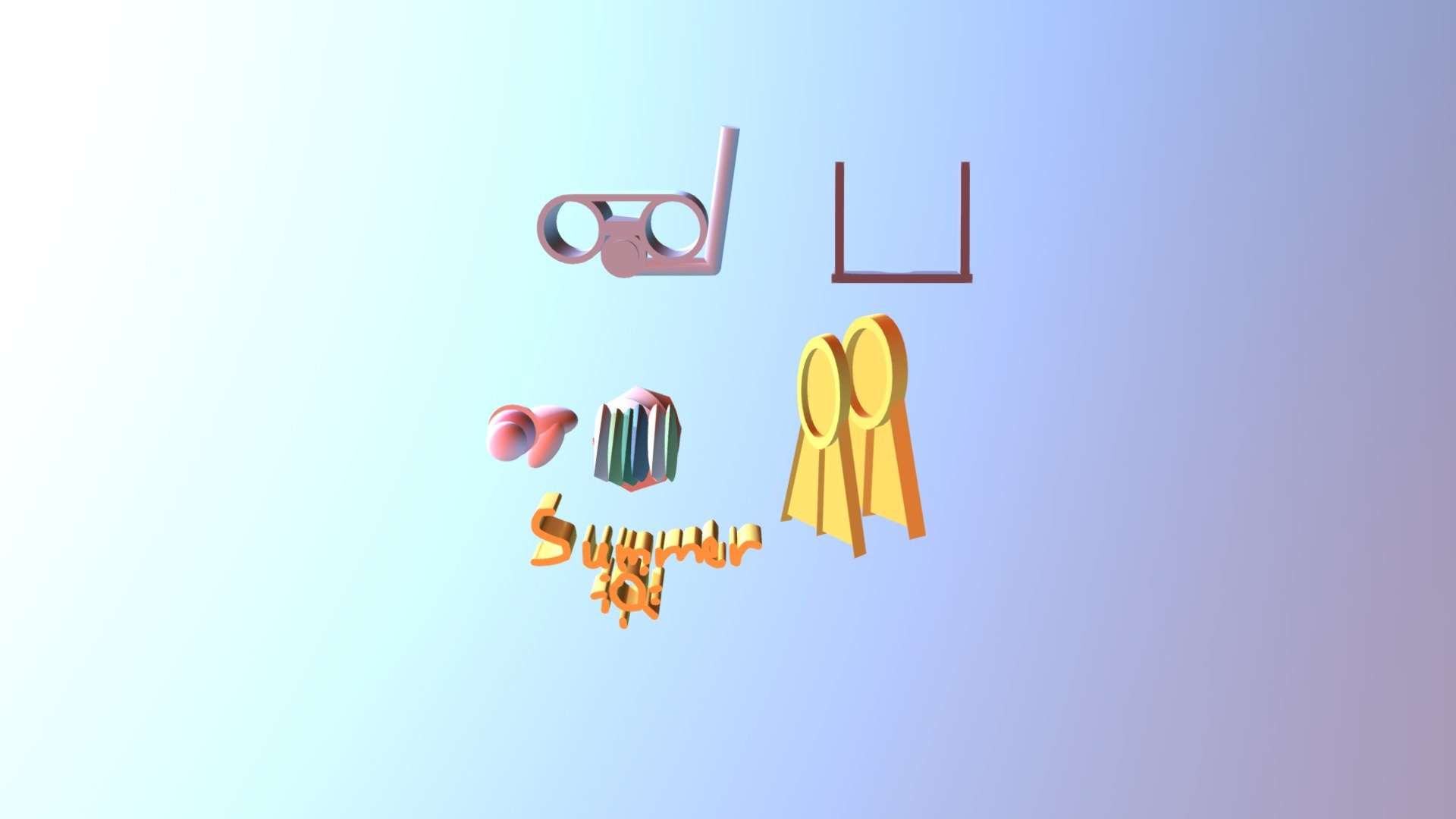 Summer Time (1) - 3D model by Spark Learning (@matttebo) [b26a7c6 ...