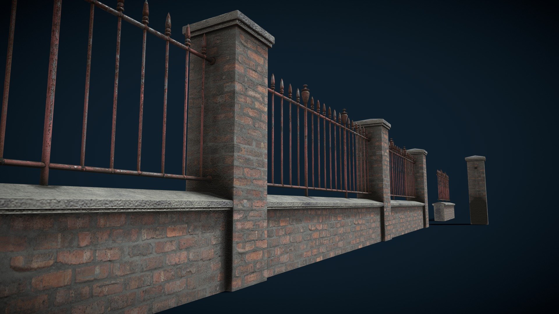 Fence_retaining_wall - Download Free 3D model by Mehdi Shahsavan ...