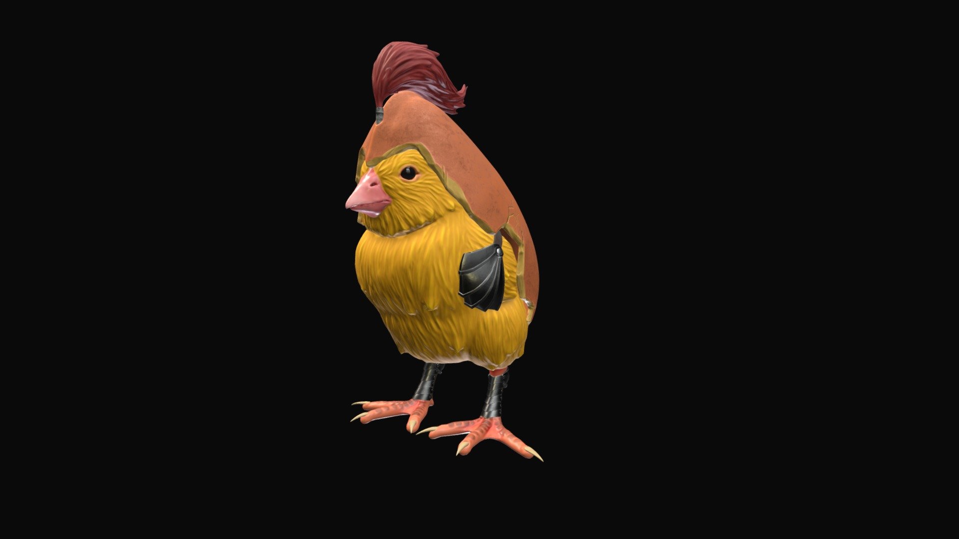 Warrior Chick - 3D model by Sampo (@pellemasi) [b26b0e7] - Sketchfab