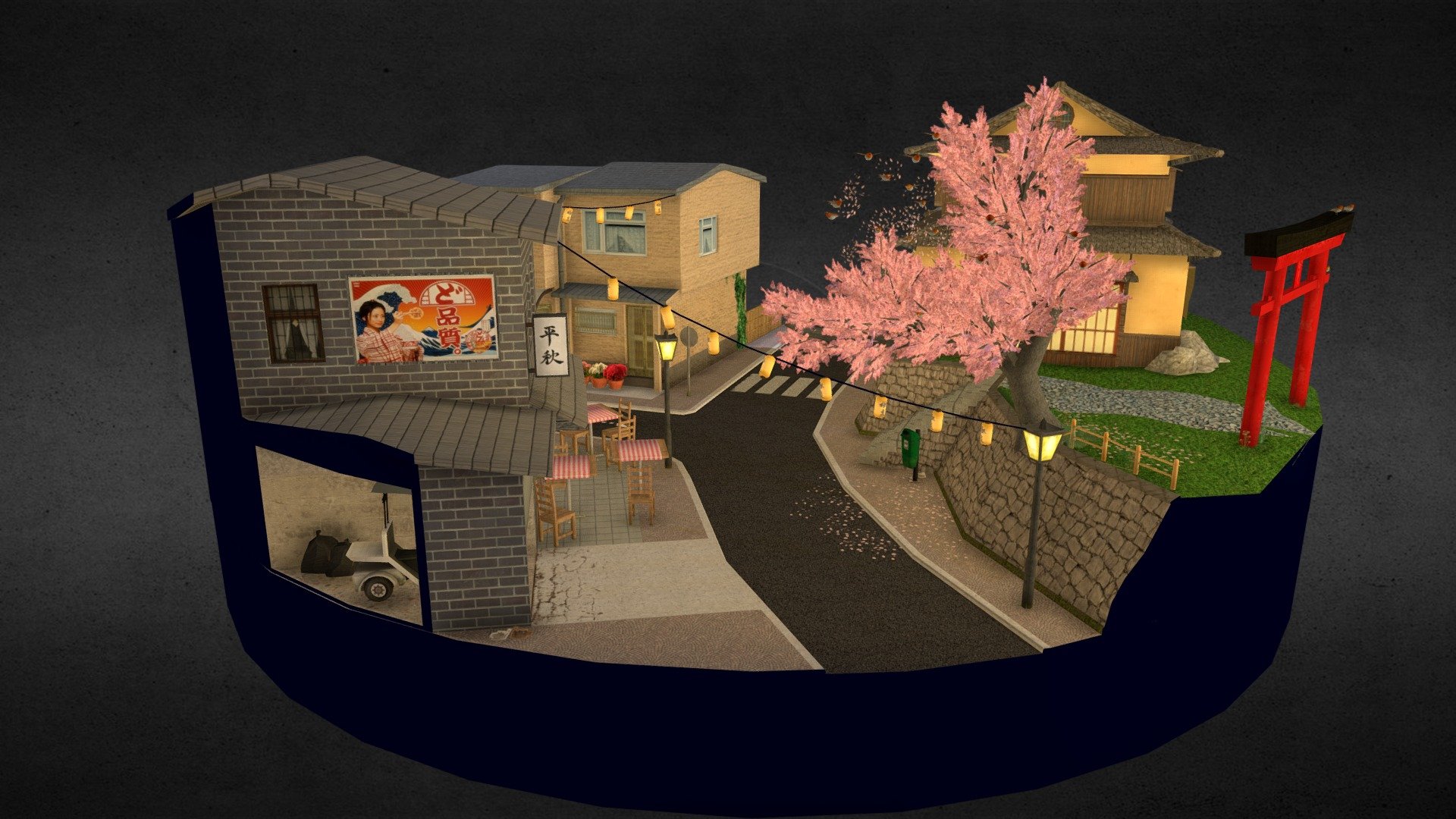cityscene kyoto - 3D model by ThibautLemmens [b26c950] - Sketchfab
