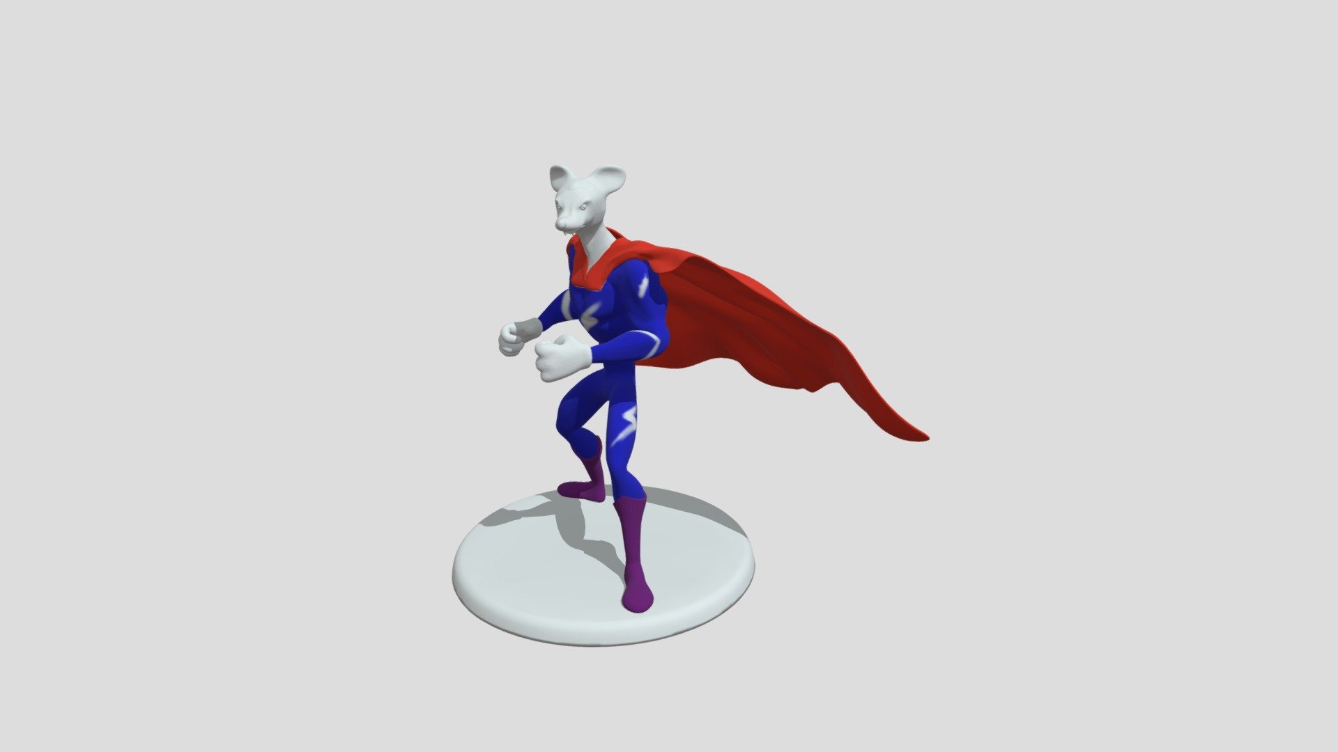 Super Mouse - Buy Royalty Free 3D model by Zubi [b26d356] - Sketchfab Store