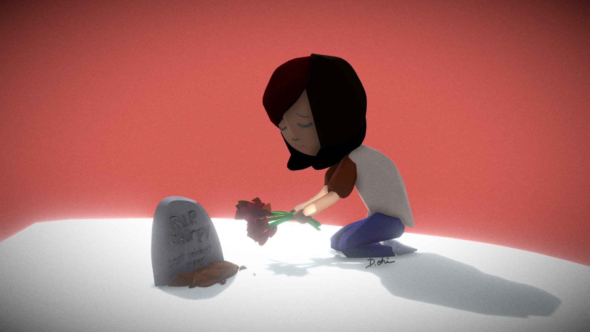 R.I.P. Chirpy - 3D model by Debbie Ridpath Ohi (@inkygirl) [b26d499 ...