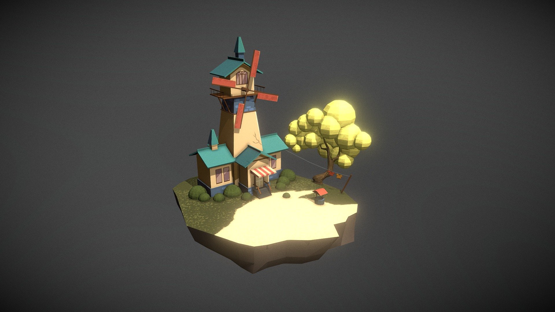 Windmill - 3D model by Oliver Addison (@wizd0m-0wl) [b26d7dd] - Sketchfab