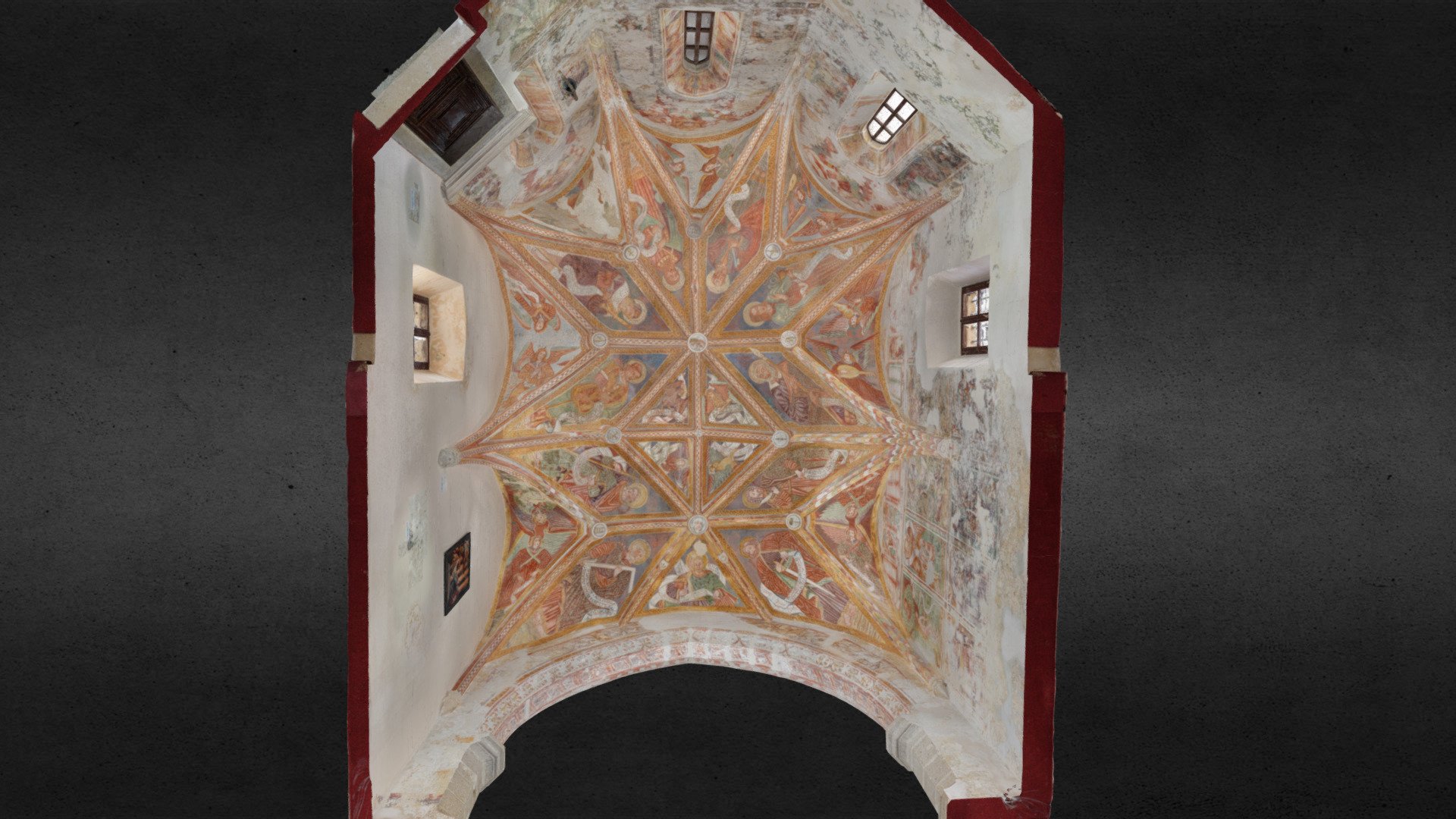 Wall paintings in the church of St. Mary - 3D model by GEO-KOM D.O.O ...