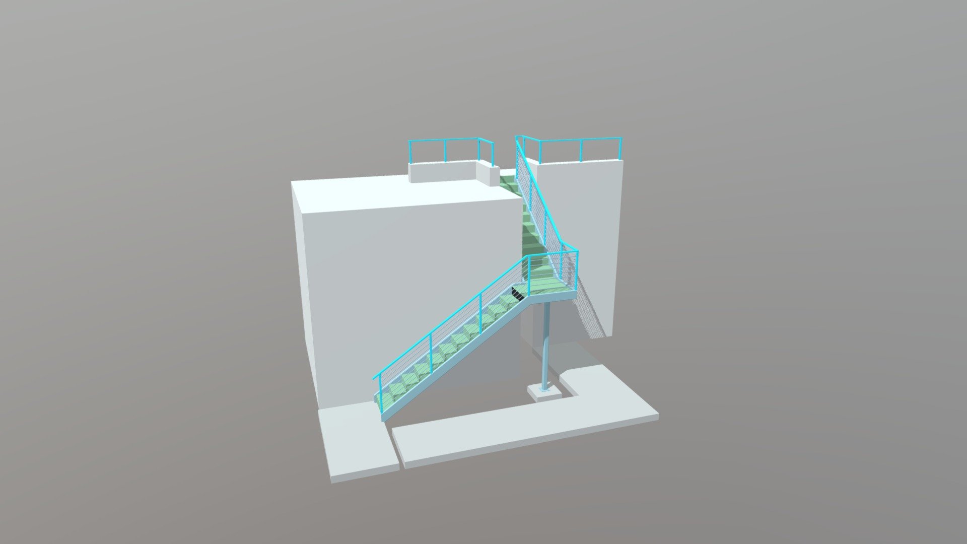Exterior Stair-2 - 3D model by mmcpeak [b2700c0] - Sketchfab