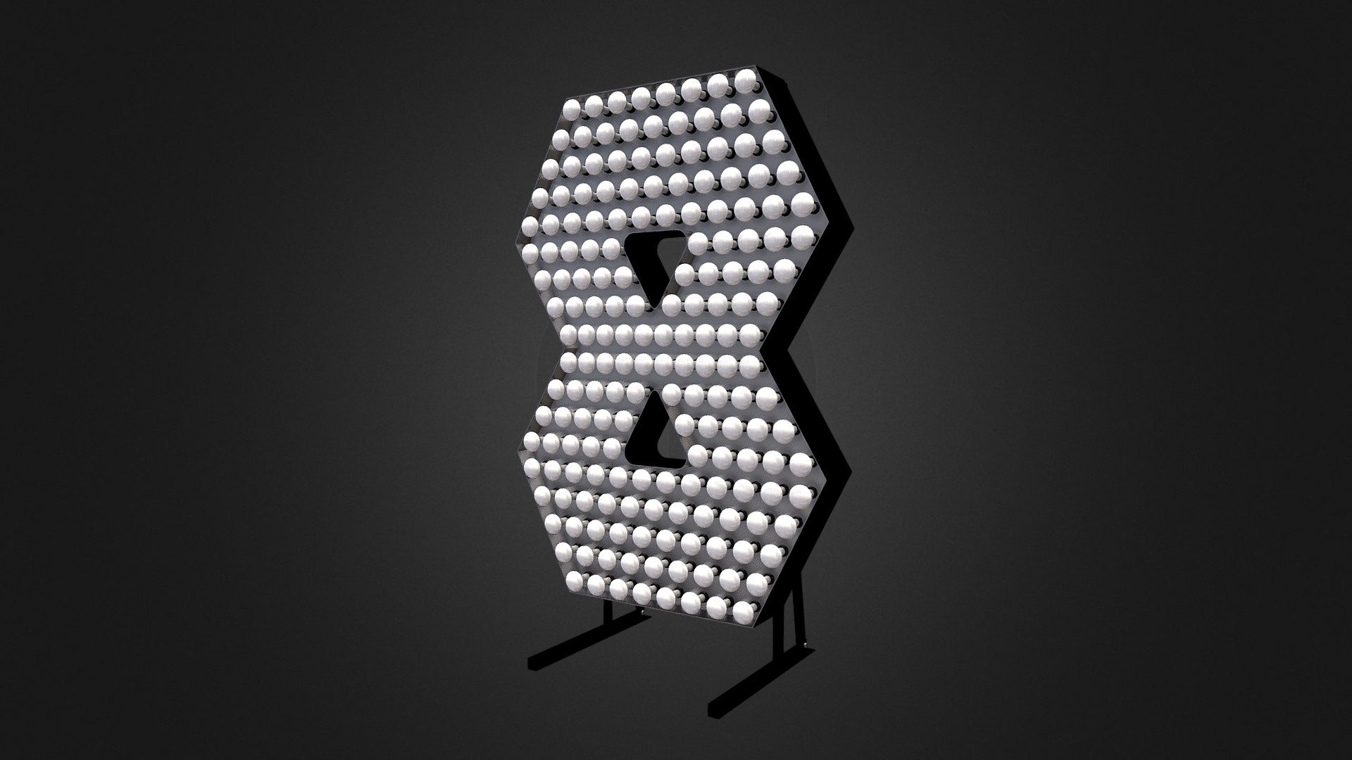 Times Square New Year's Eve Numerals (8) - 3D model by Shade Anders ...