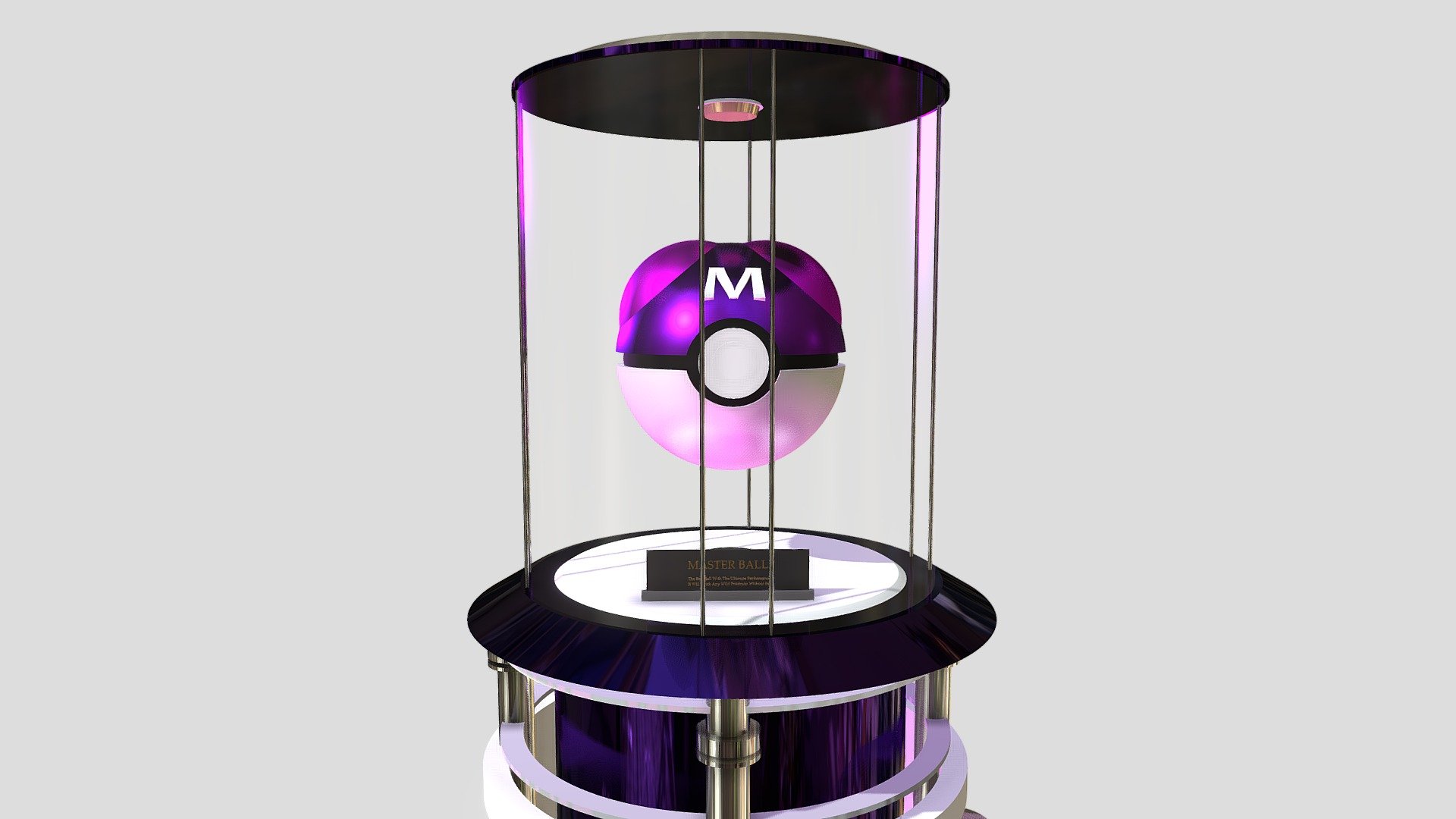 Pokémon Master Ball Display - 3D model by Andres C. (@andres.c3D) [b27270f] - Sketchfab