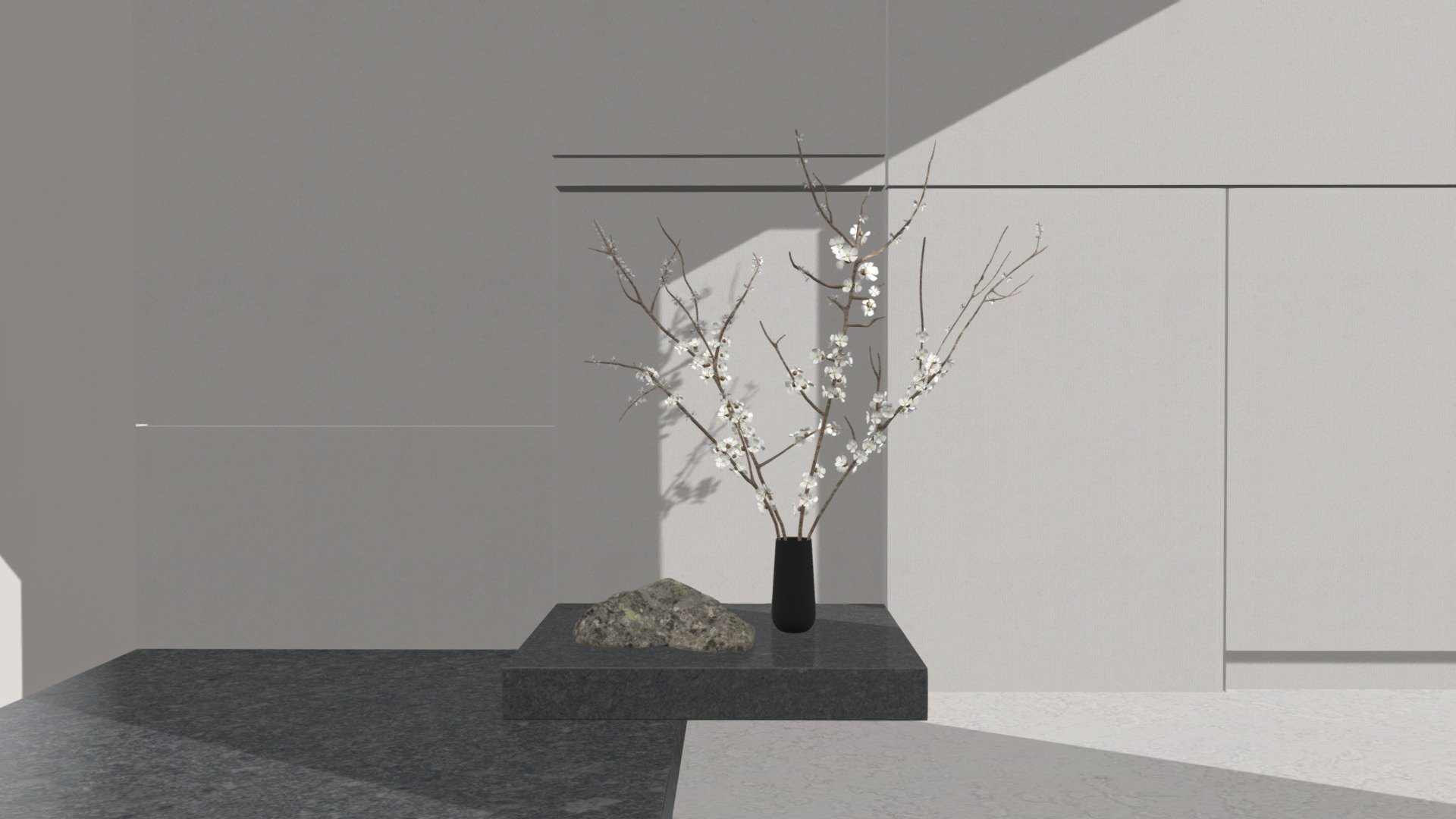 Interior decoration Flower arrangement - 3D model by cha-xiao-shi ...