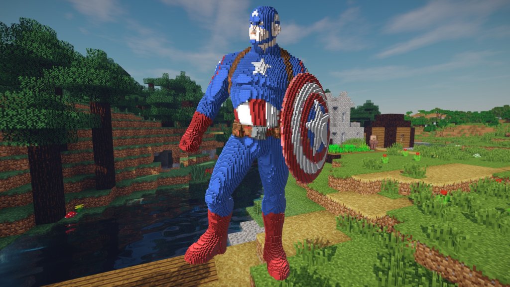 marvel minecraft - A 3D model collection by BiggieYuhBish - Sketchfab