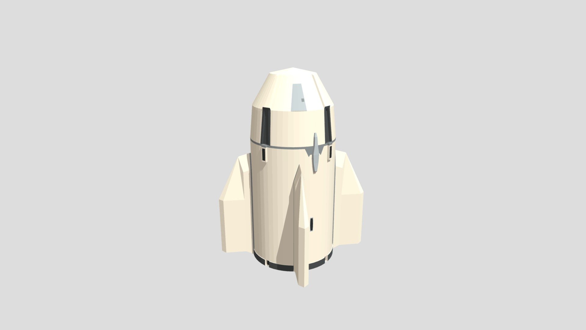 LowPoly CrewDragon - Download Free 3D model by rupertlv [b27545e ...