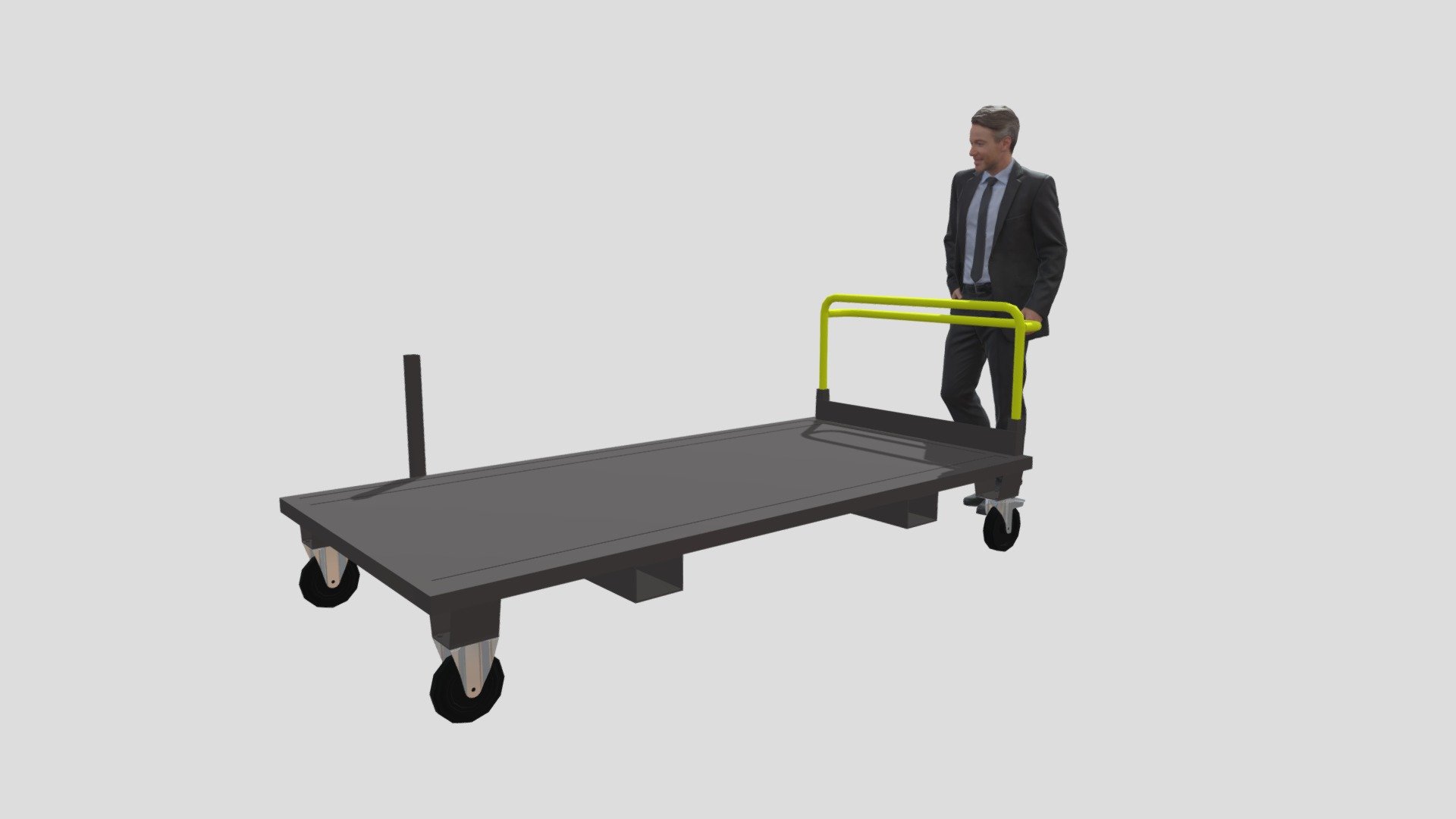 AW - ANG9834 Flatbed trolley new design - 3D model by 3D-VIEW (@Jake ...