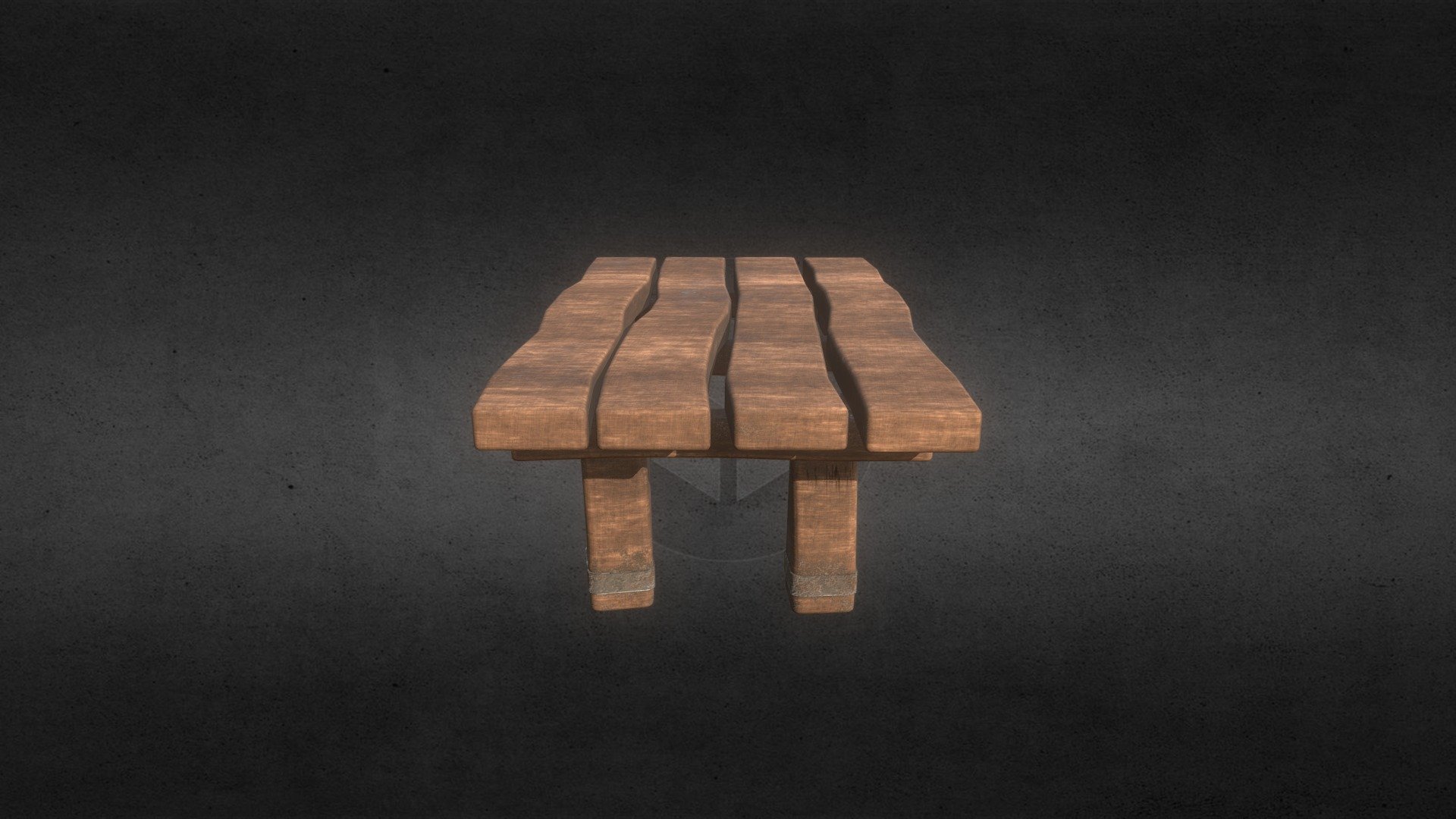 Wooden Table - Game Ready Asset - 3D model by nykolz arts (@nykolzn ...