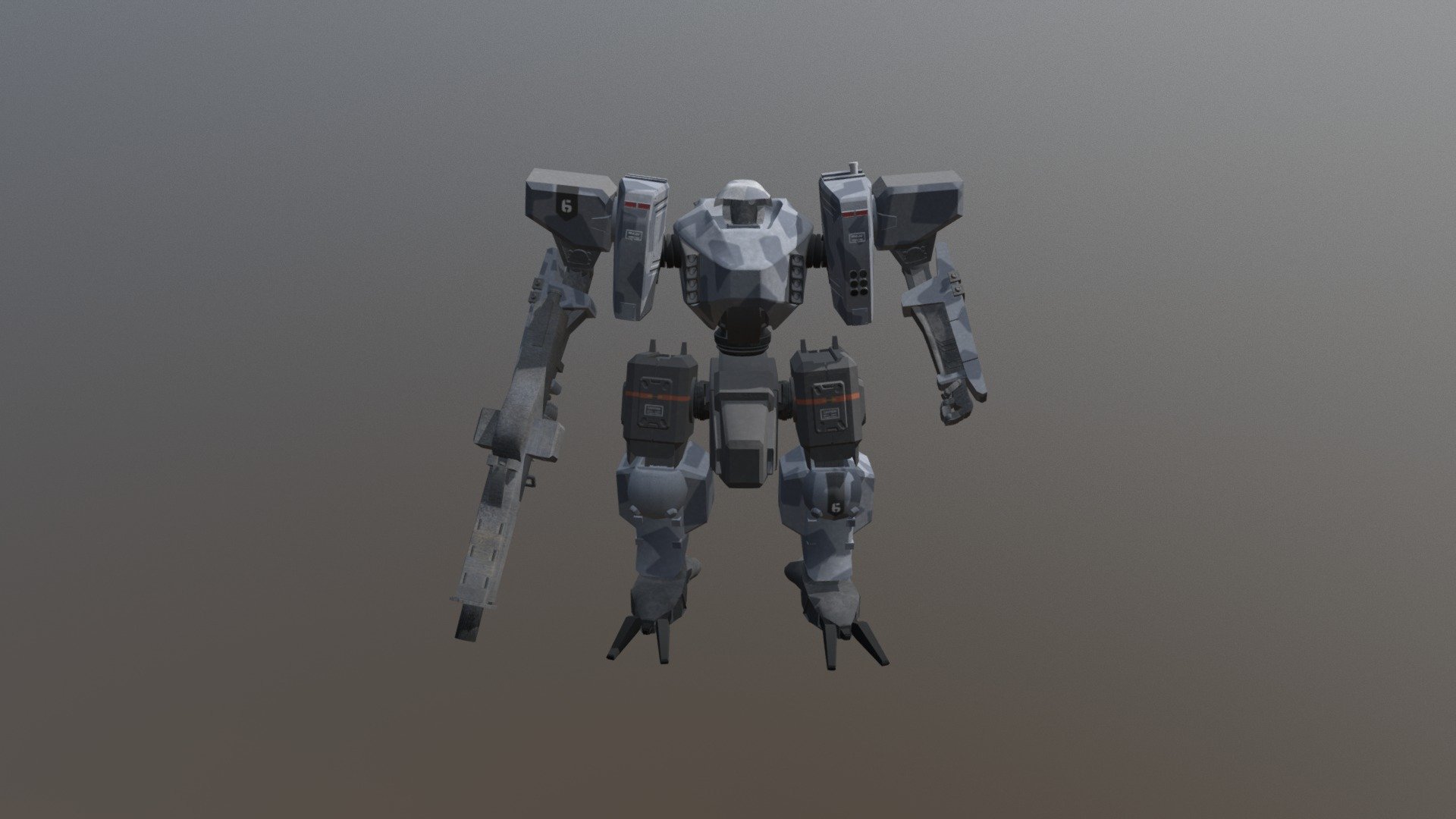 Mecha - 3D model by Dinamo (@dinamocg) [b279b56] - Sketchfab