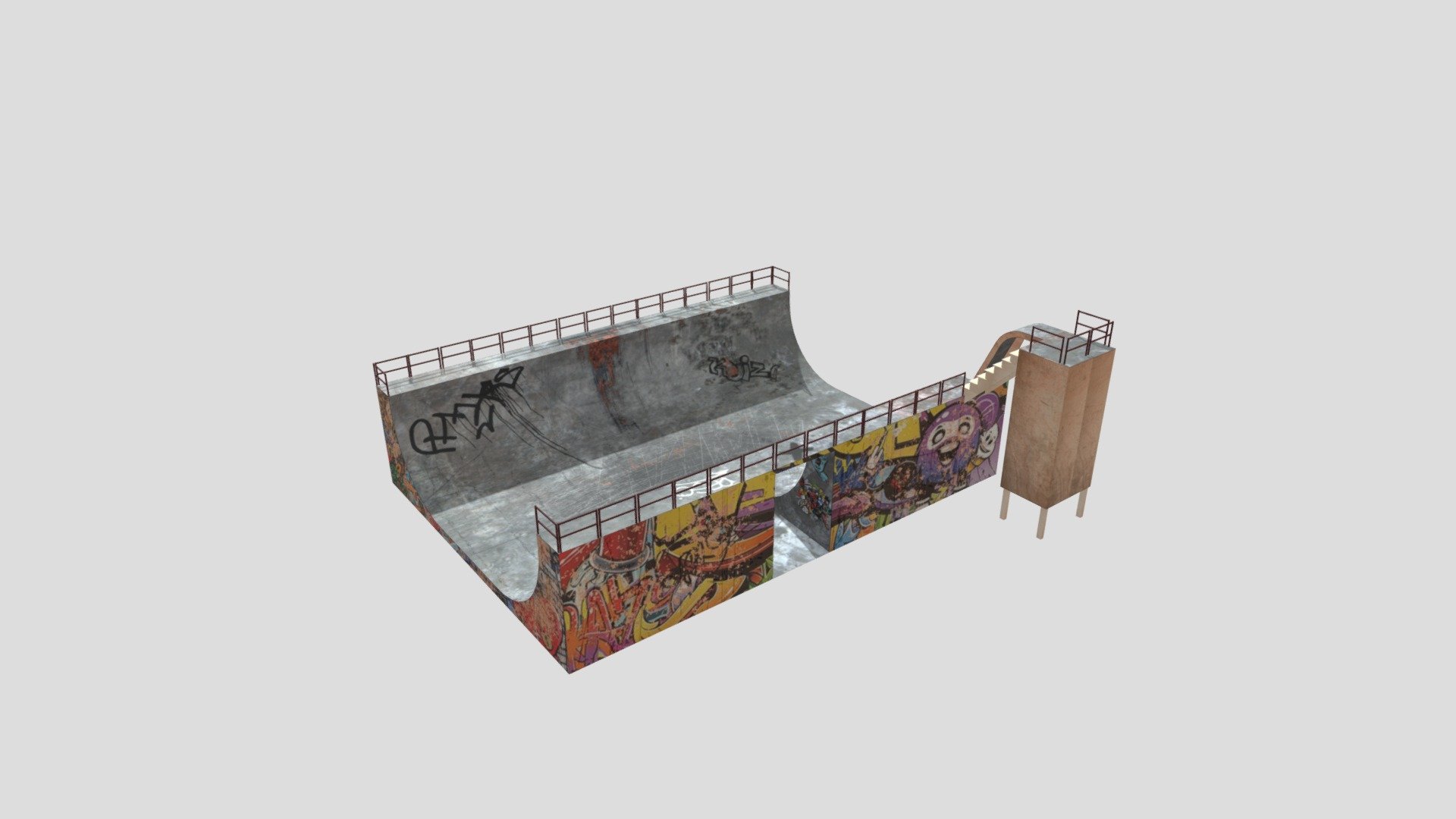 halfpipe - Download Free 3D model by vane_sanx [b279da2] - Sketchfab