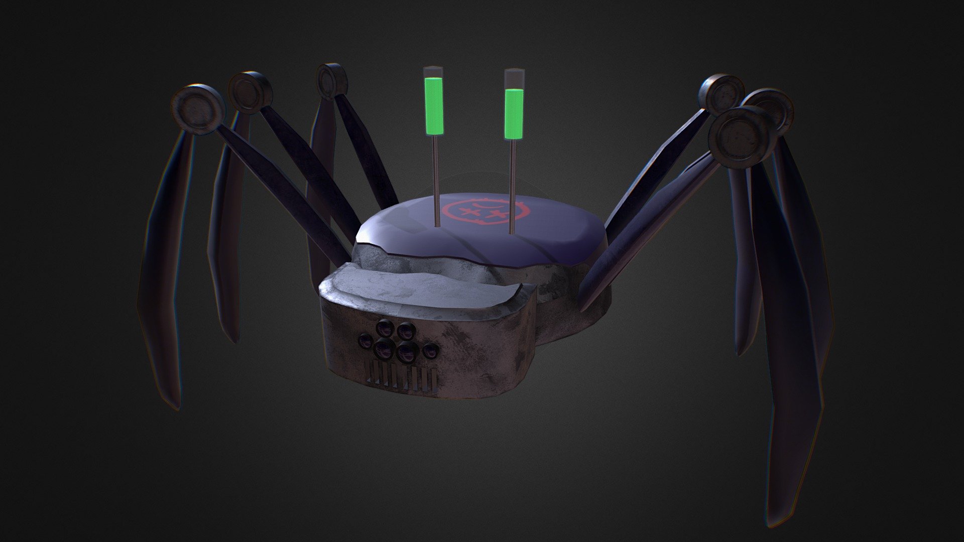 Spider bot with poison injection mechanism - Download Free 3D model by ...