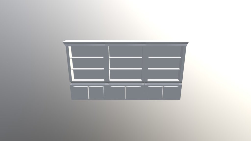 Bookcase - 3D model by sebastianscaini [b27e6a6] - Sketchfab