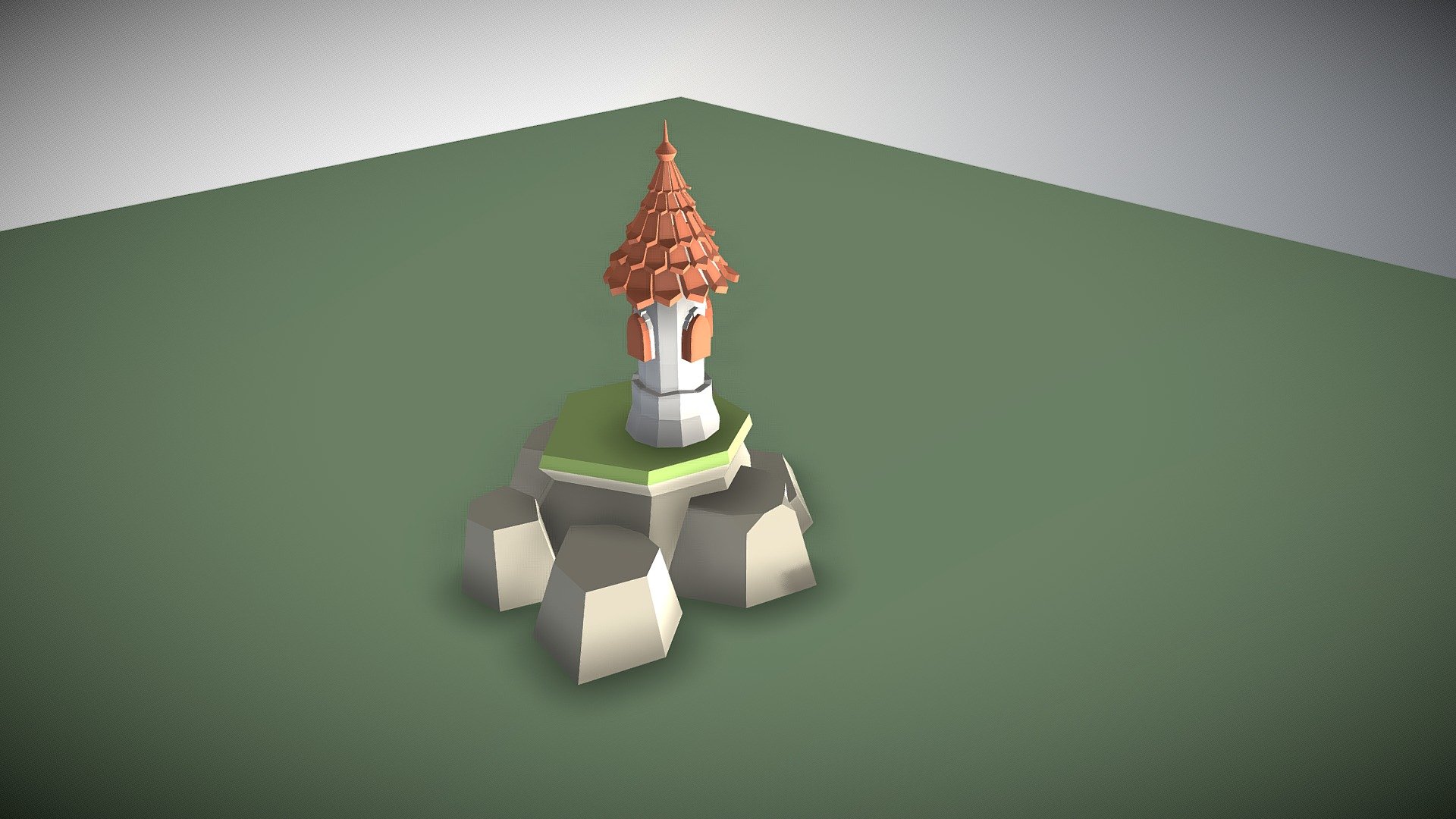 low poly medieval tower - 3D model by DevinUnreal [b281065] - Sketchfab