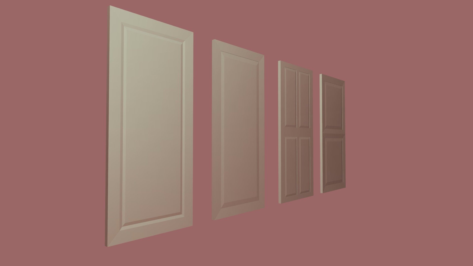 Low Poly Doors 2 - Download Free 3D model by justice2free [b281f35 ...