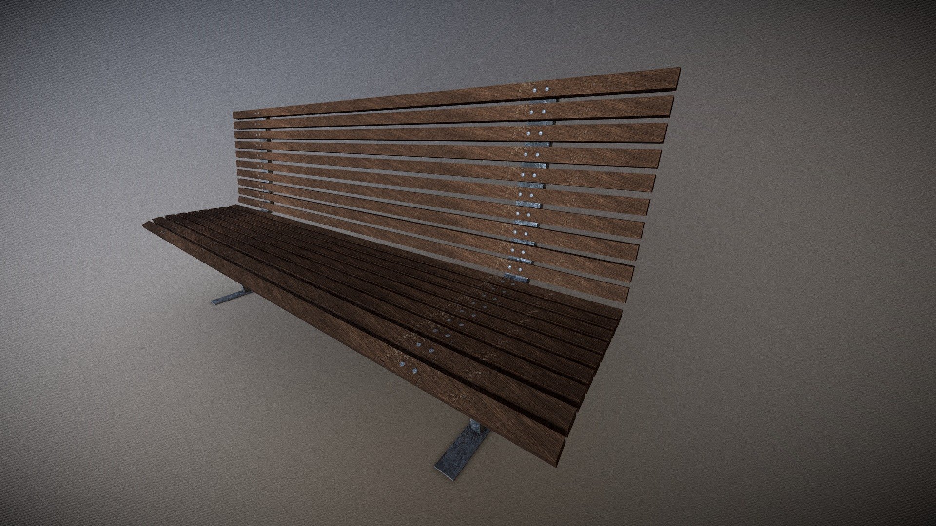 Wooden Bench - 3D model by ja.brindle [b282c85] - Sketchfab