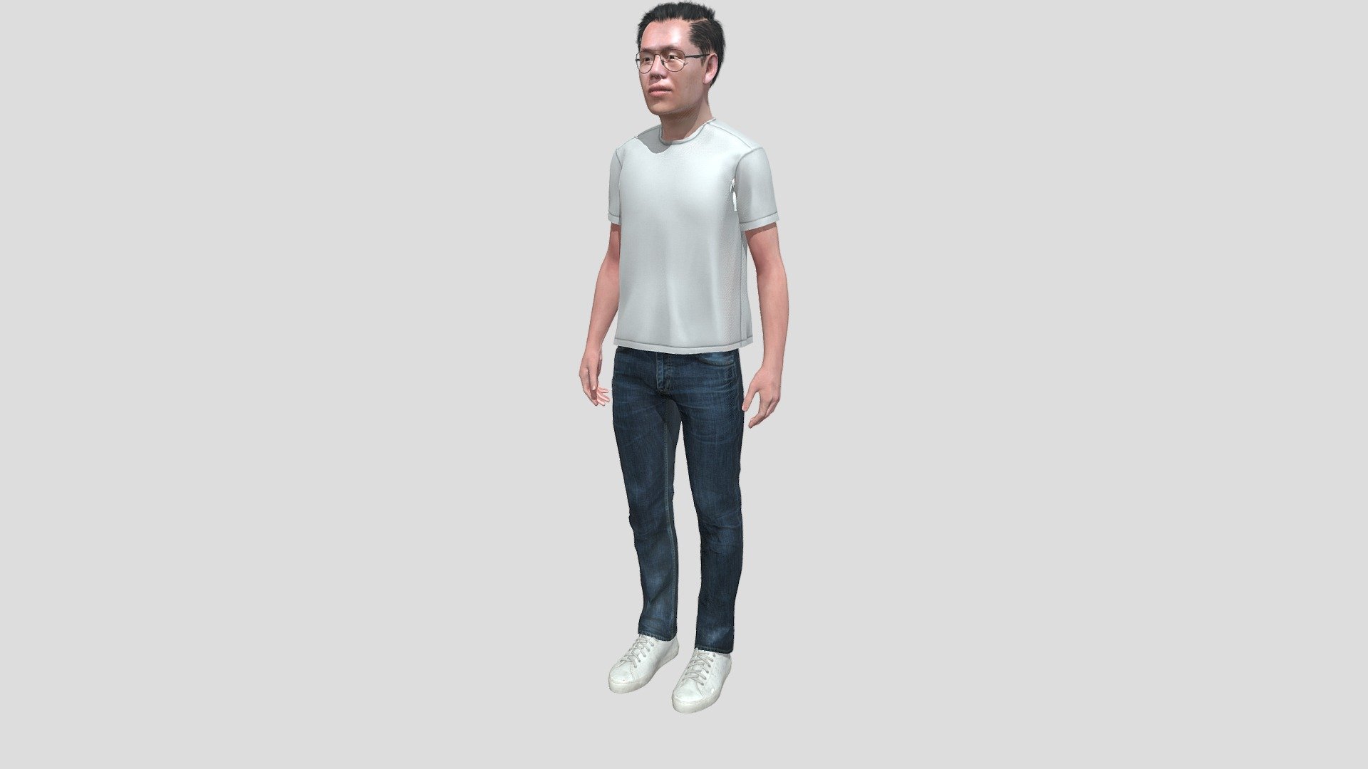 a man with glasses - Download Free 3D model by Win519 [b28415e] - Sketchfab
