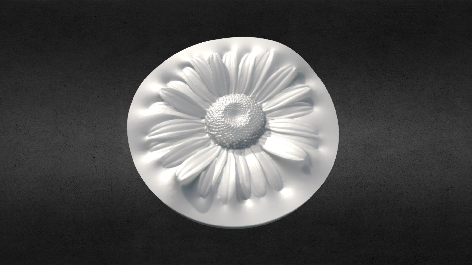 3D Scanned White Daisy Flower (3D Printable) - Buy Royalty Free 3D ...